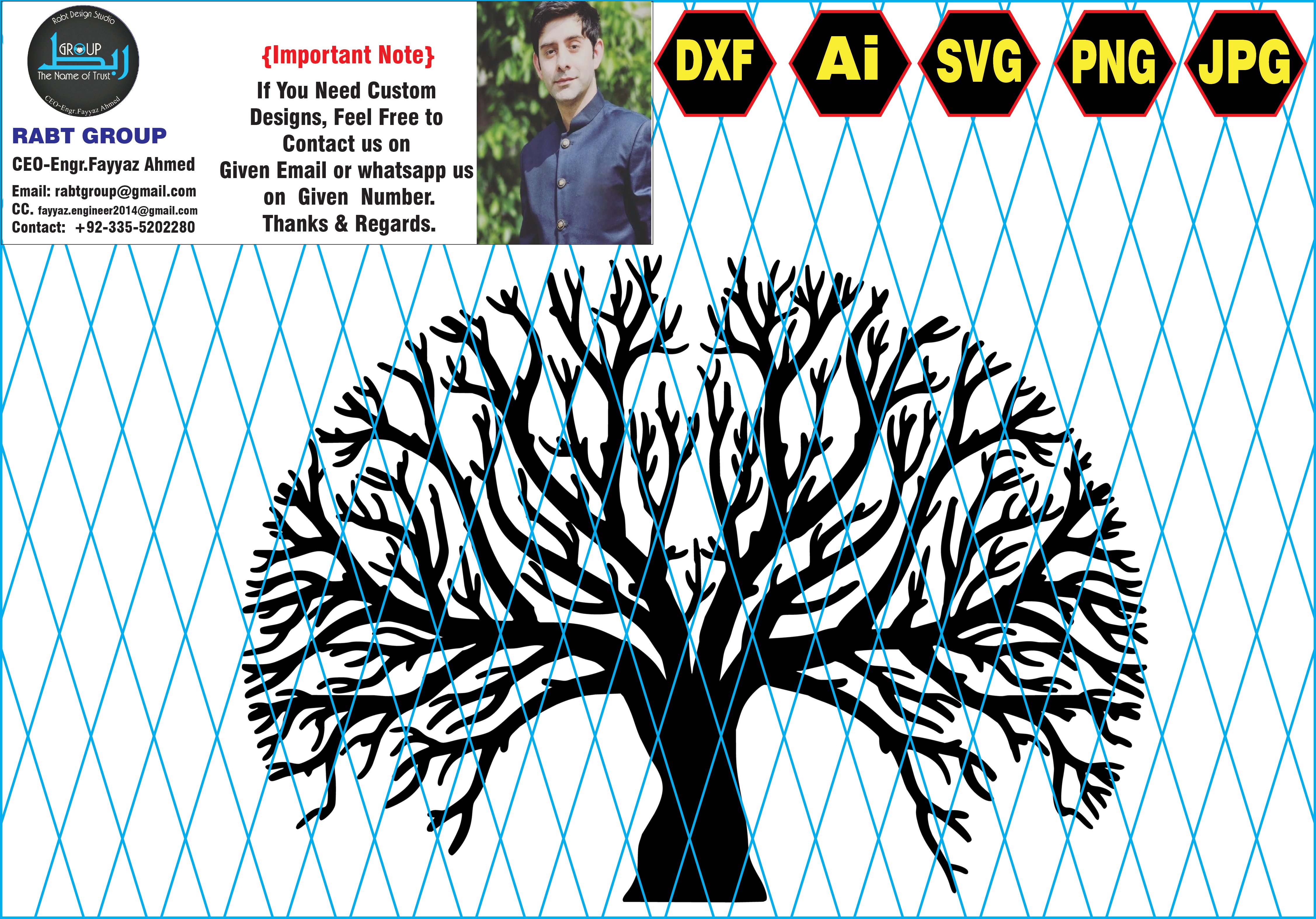 Half Circular Tree Design - Payhip
