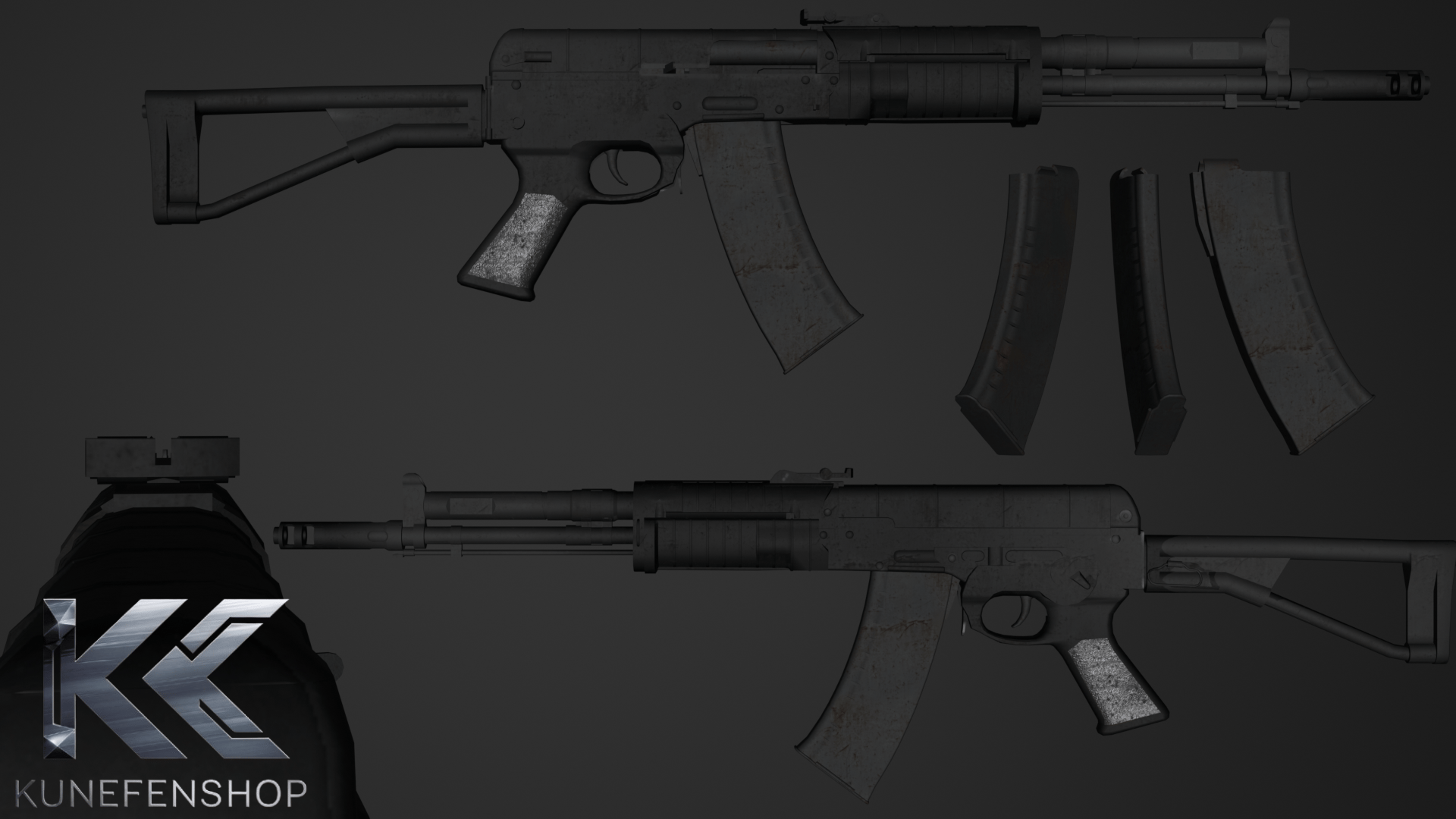 Realistic AEK-973 Model [Textured] - Payhip