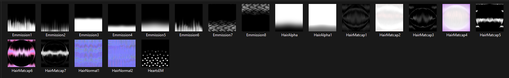 NovaPie Hair Textures OLD