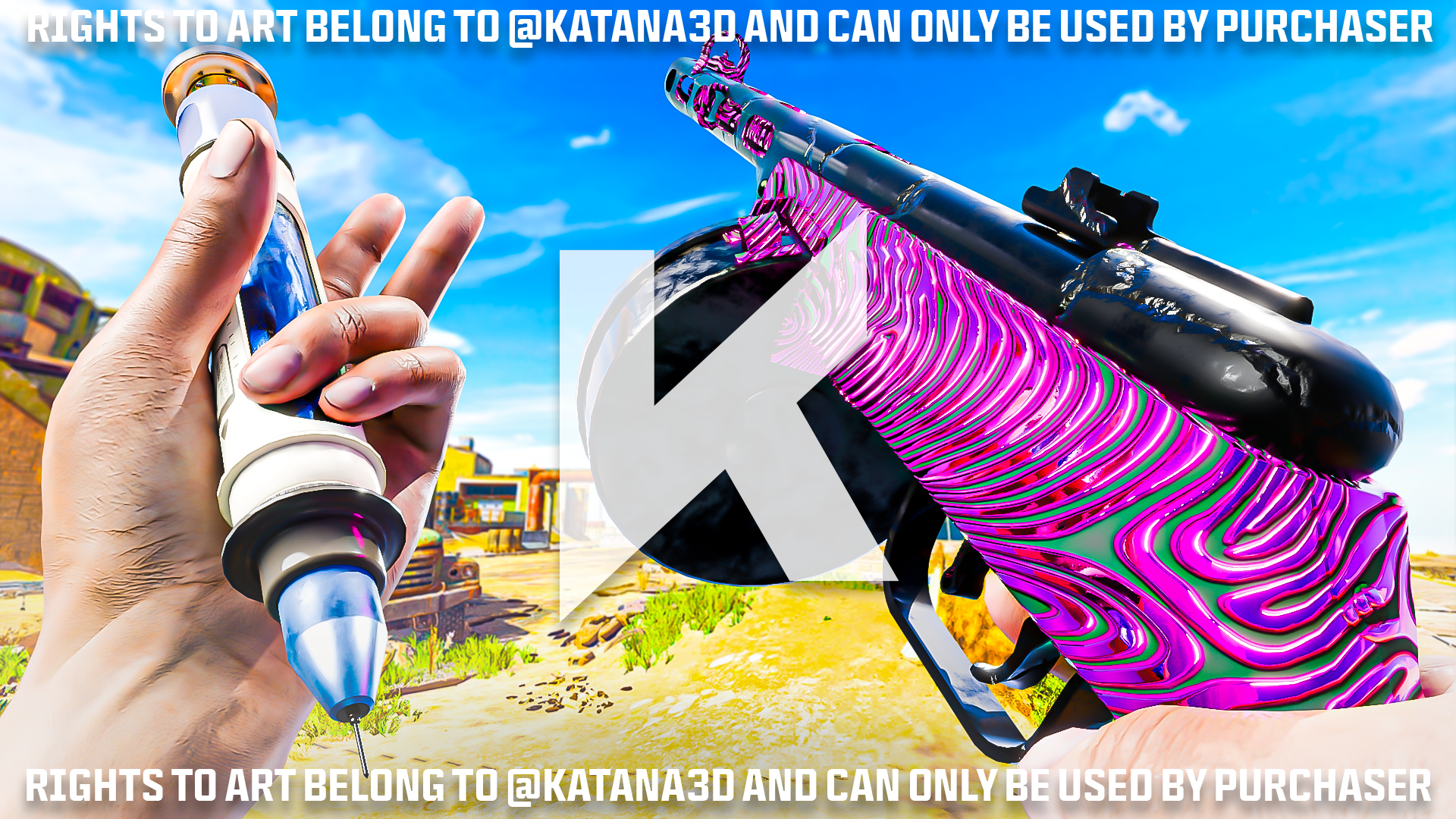 COD/Warzone Thumbnail - Stim Pink PPSH (Rebirth Area99 Versions) - Payhip