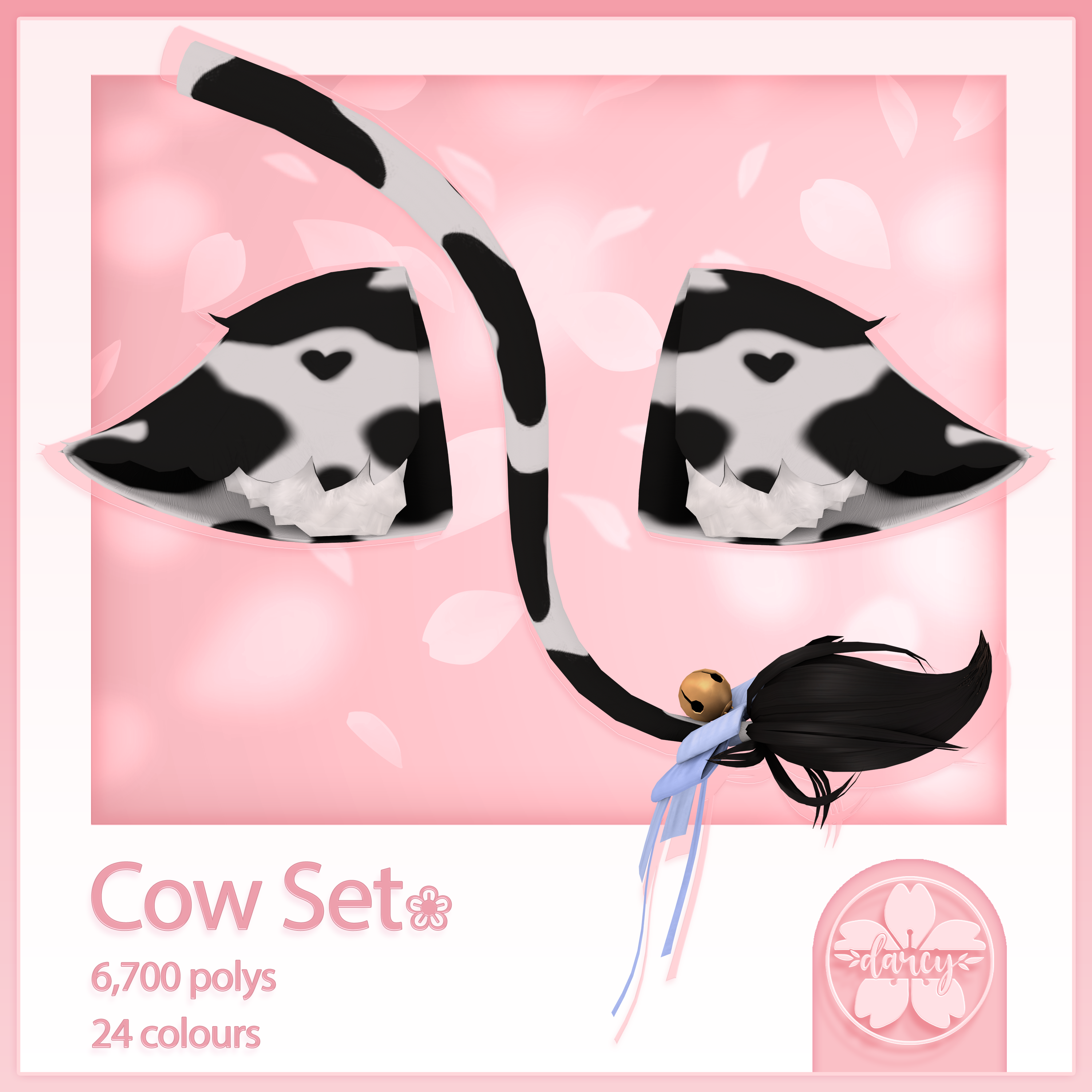 / Cow set / VRC - Vtuber asset - Payhip