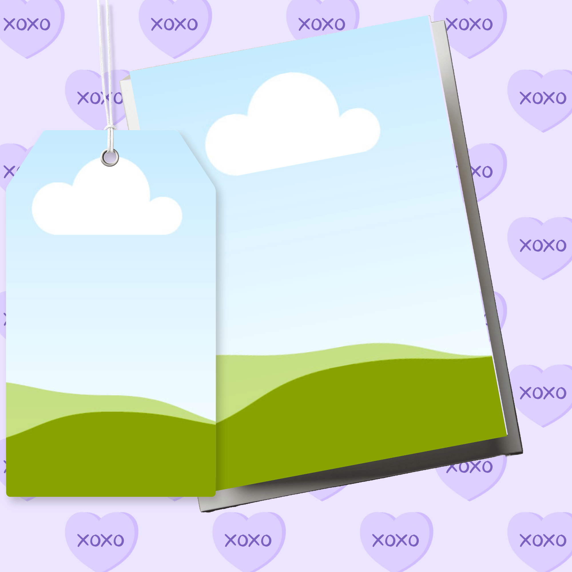 Greeting Card & Tag Mockup Template - Payhip