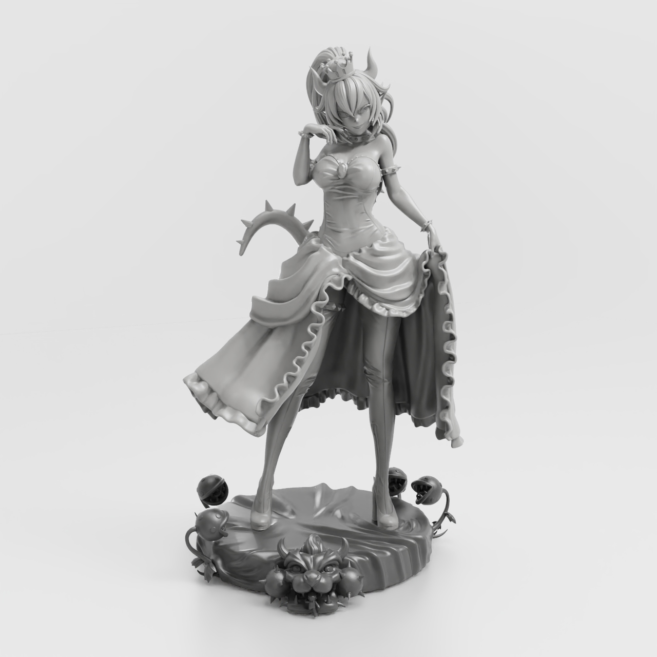 Bowsette v2, STL 3D model design printable file - Payhip
