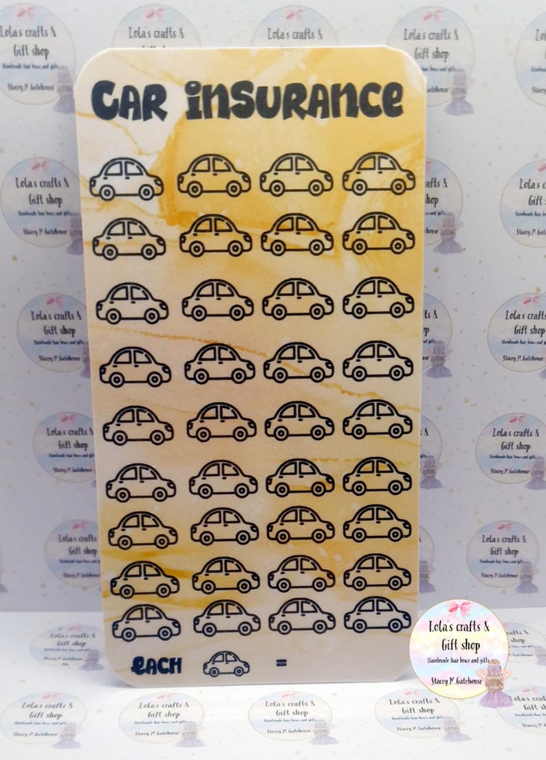 Car insurance | laminated cash wallet tracker | low budget | cash ...