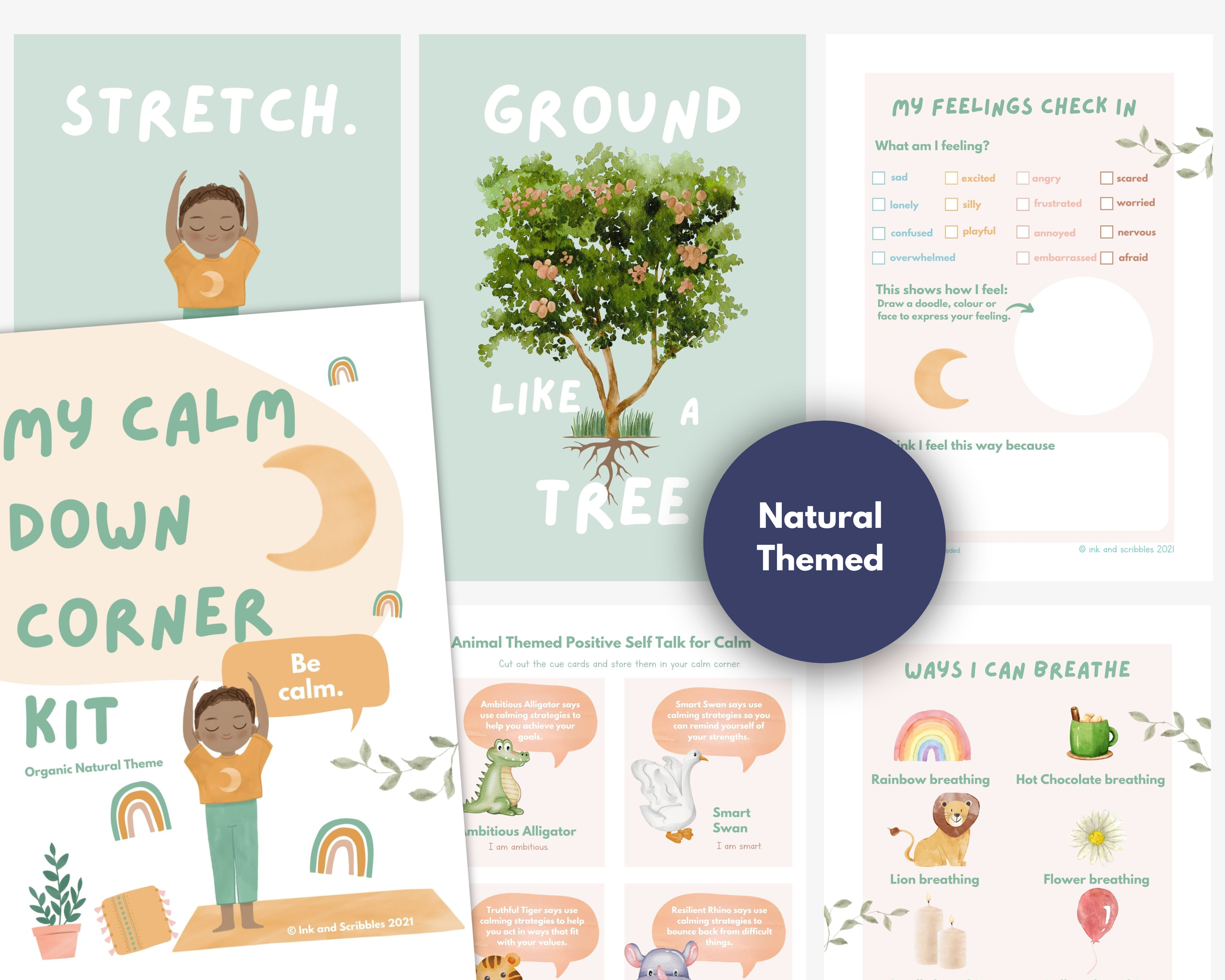 Natural Themed Calm Down Corner Toolkit