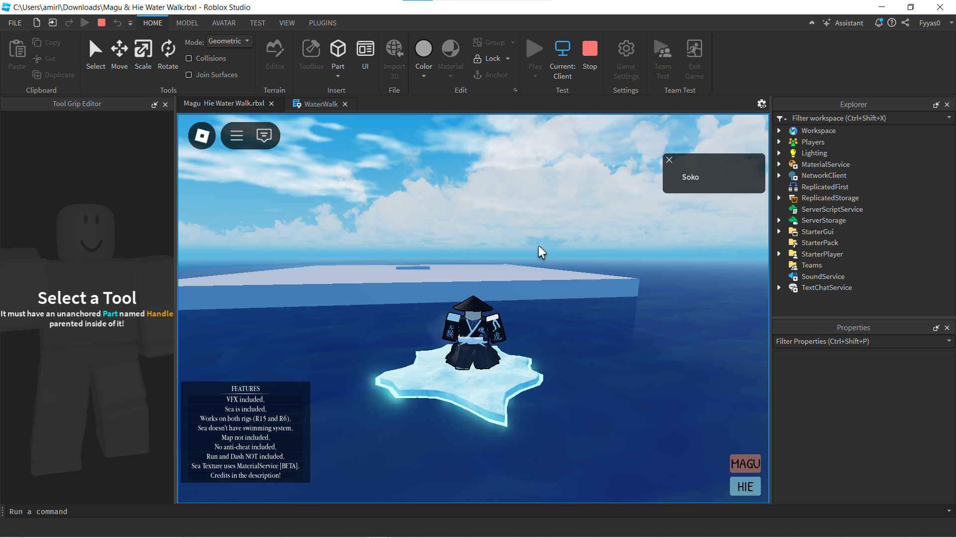 Magu & Hie Water Walk - One piece Game - Payhip