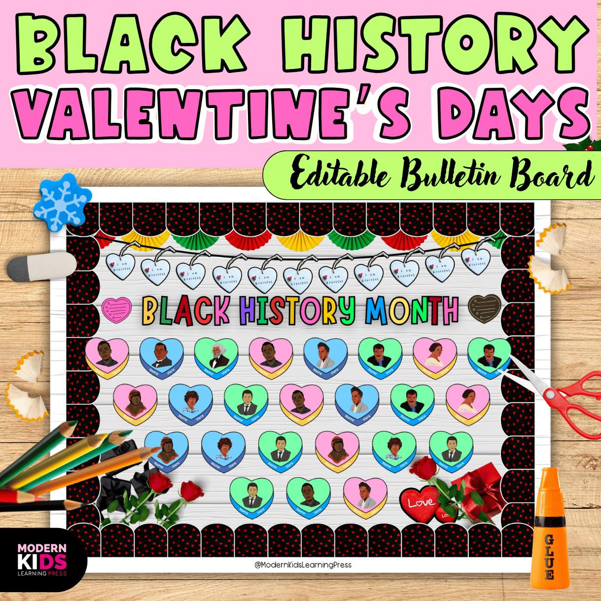 60 Black History Month Valentine's Day Cards - February Famous Figures