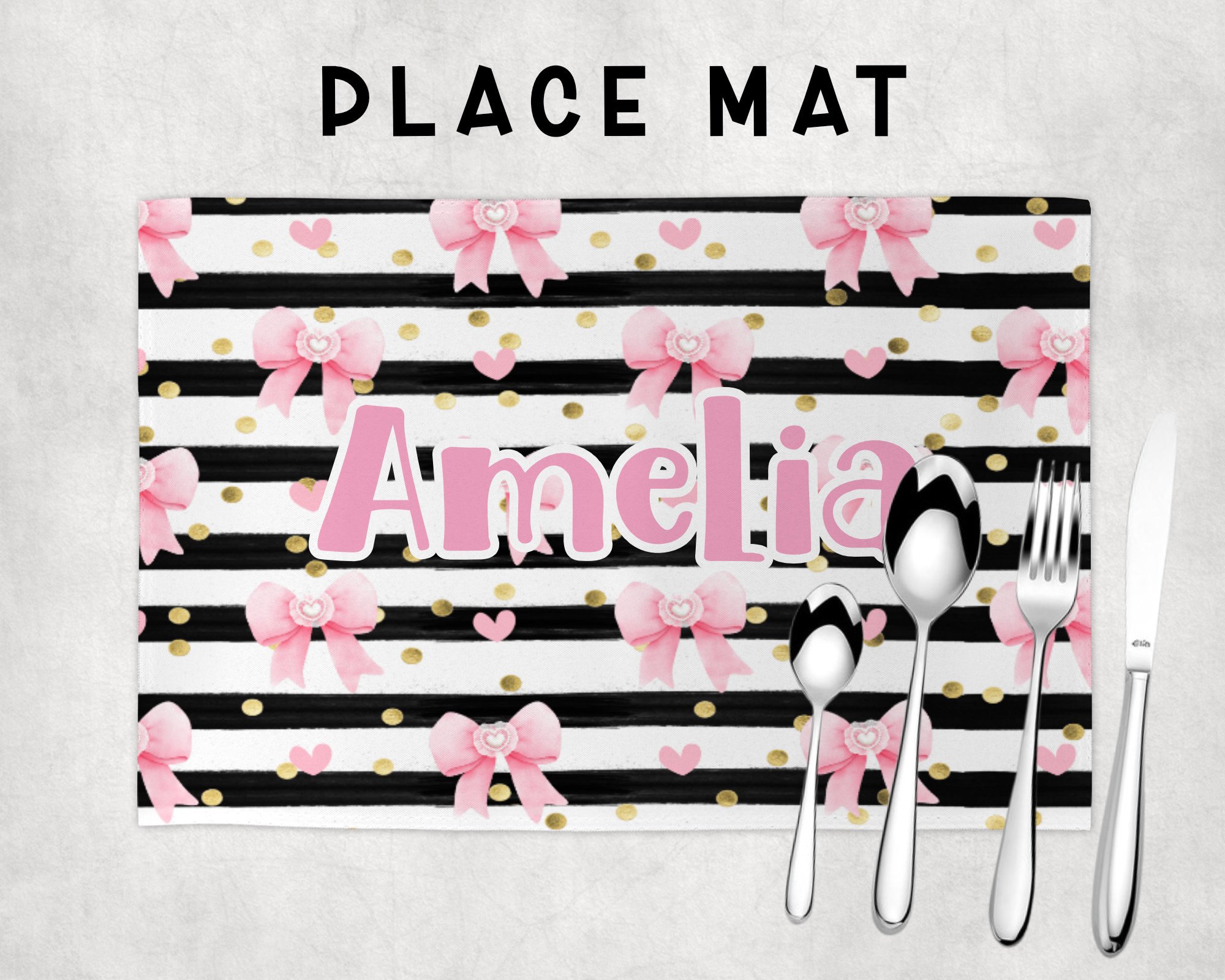 Pink & Beary Cute Place Mats - Payhip