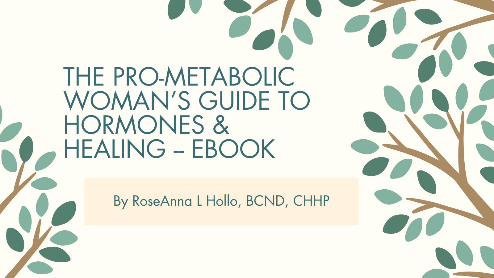 The Pro-Metabolic Woman's Guide to Hormones & Healing - Payhip