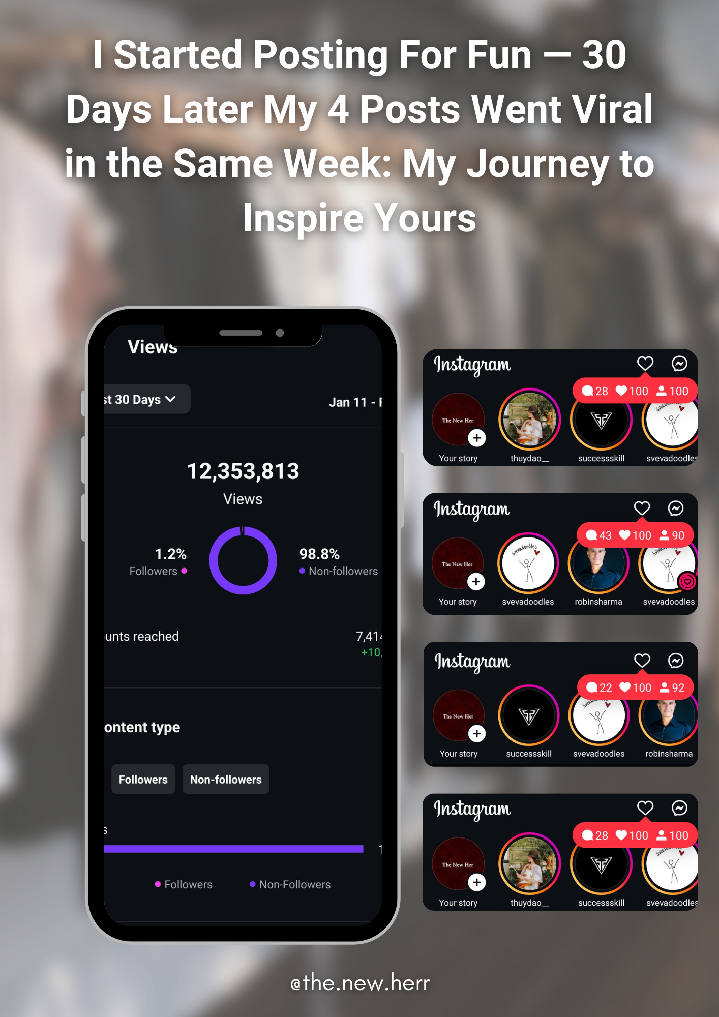 I Started Posting For Fun — 30 Days Later My 4 Posts Went Viral in the ...