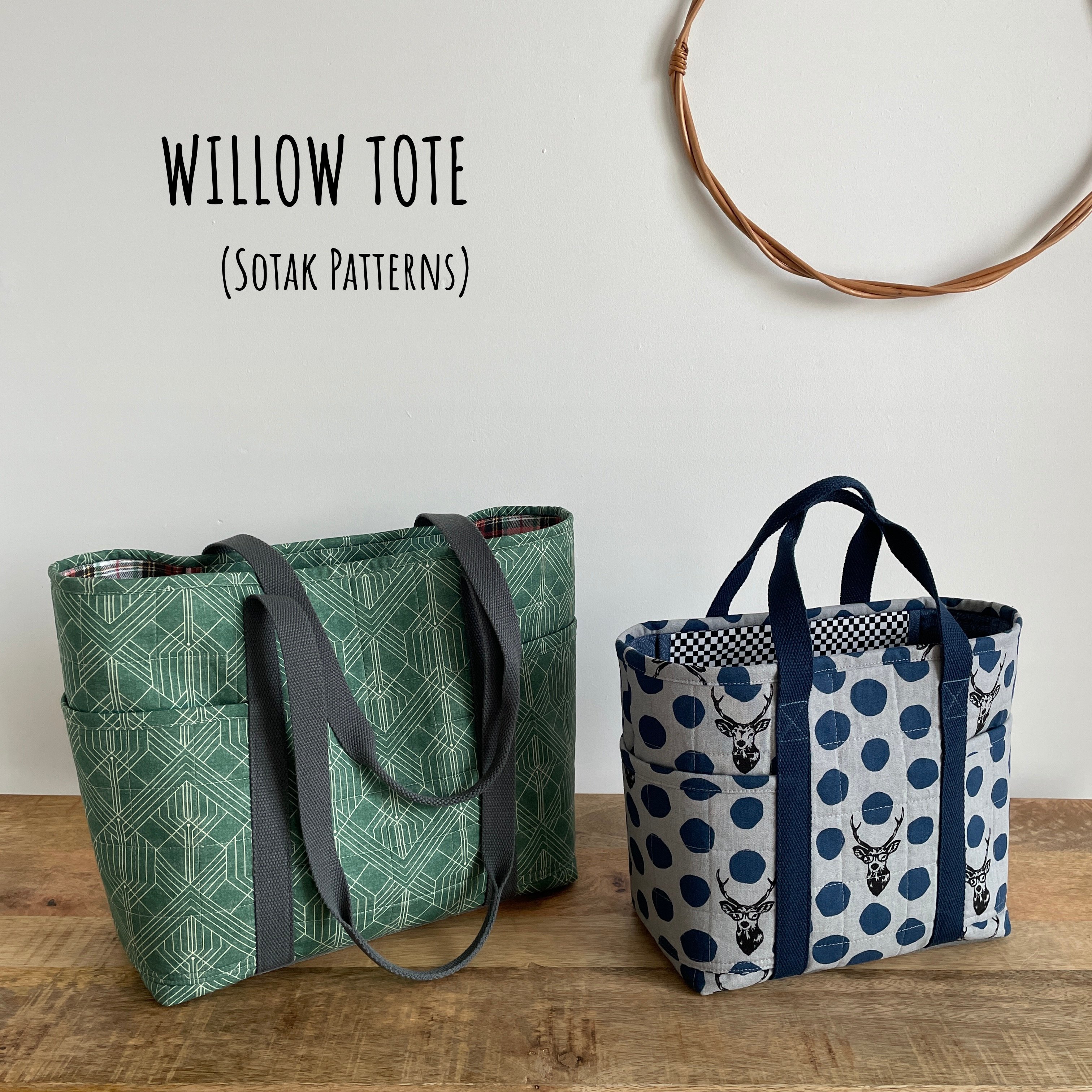 Willow Tote (two sizes) video - Payhip