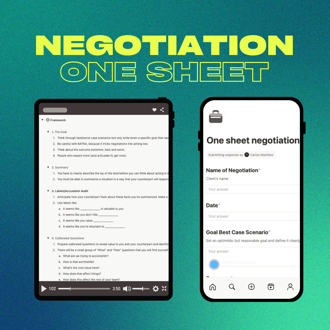 Notion One Sheet Negotiation Page - Payhip
