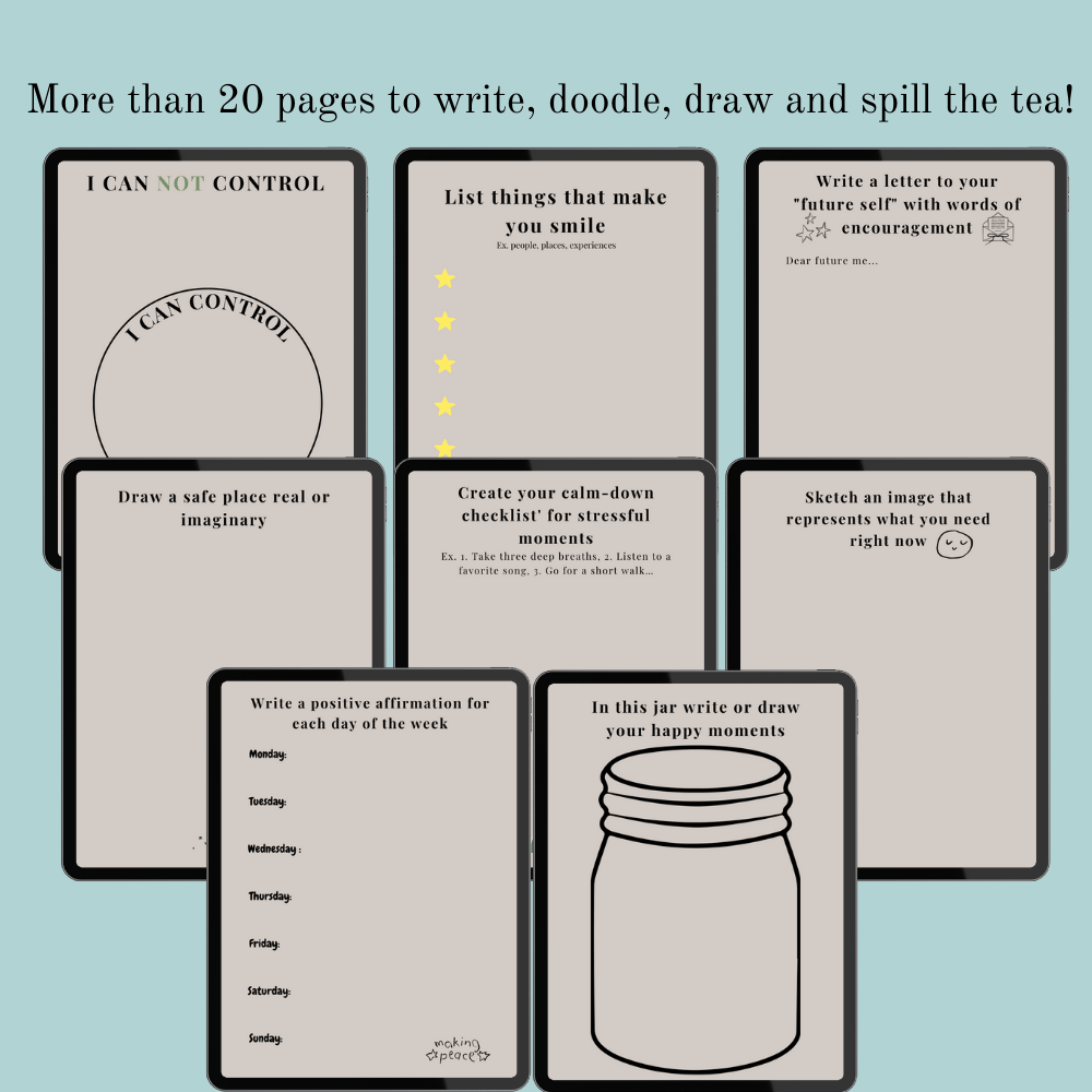 Safe Space Journal for Anxiety Relief - Payhip