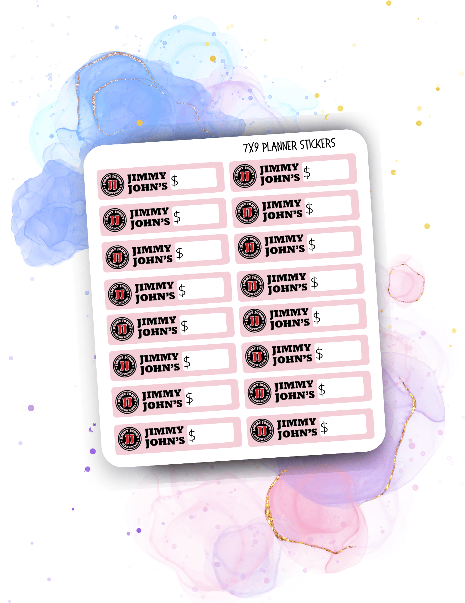 Jimmy Johns Sticker Sheet - Payhip