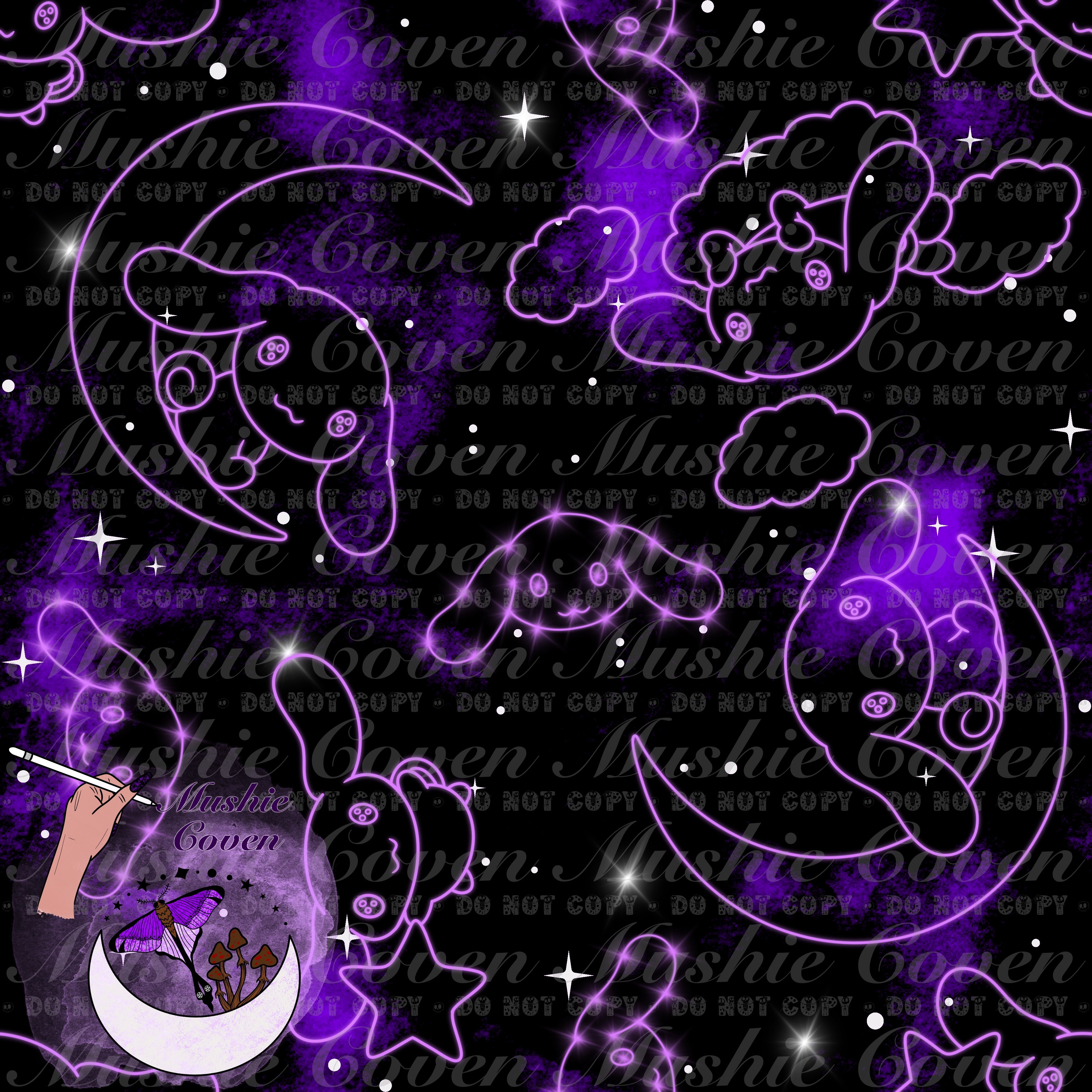 Celestial Cinnamoroll Outline Seamless - Payhip