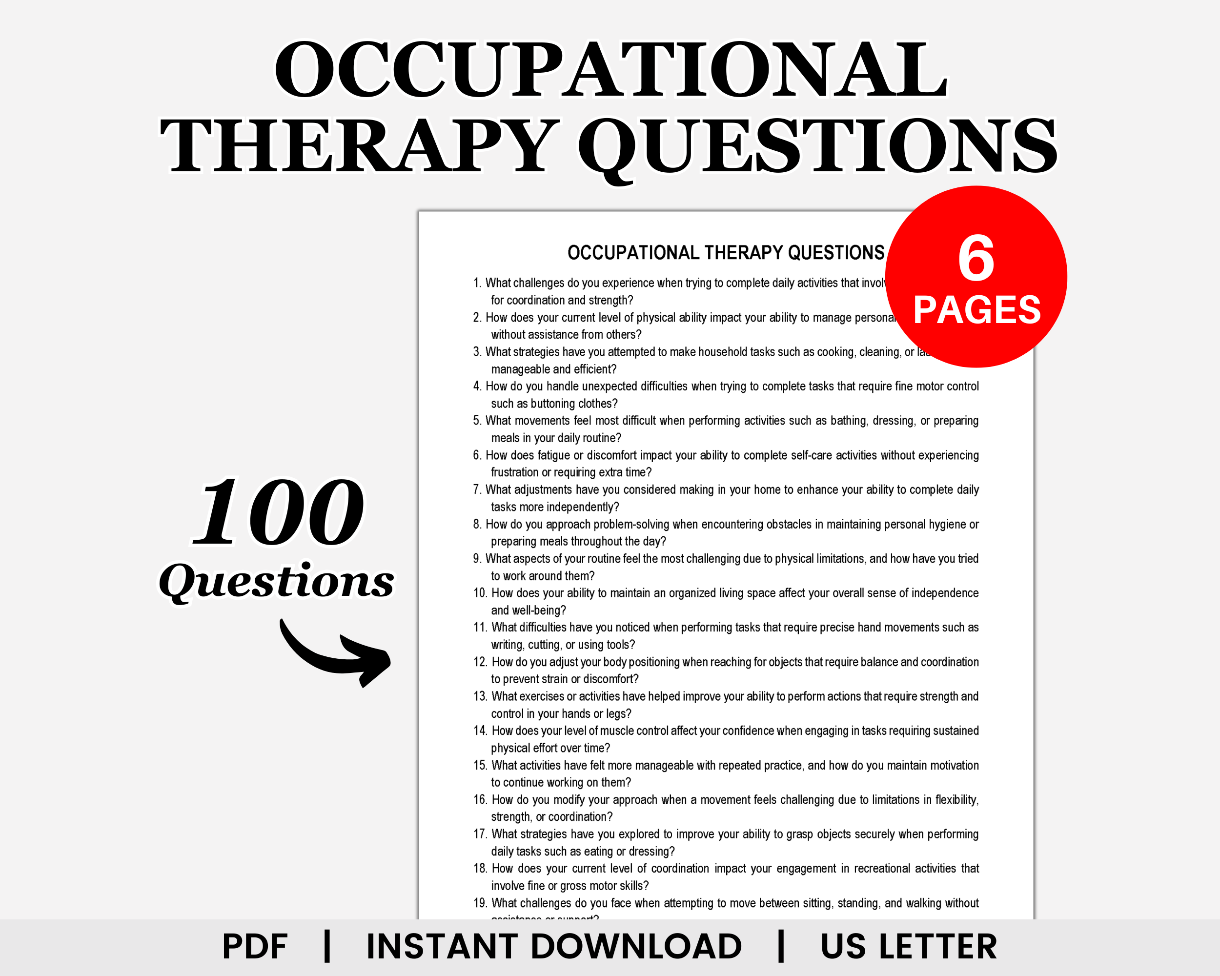 Occupational Therapy Questions, OT Therapy, OT Questions, Ergotherapy ...