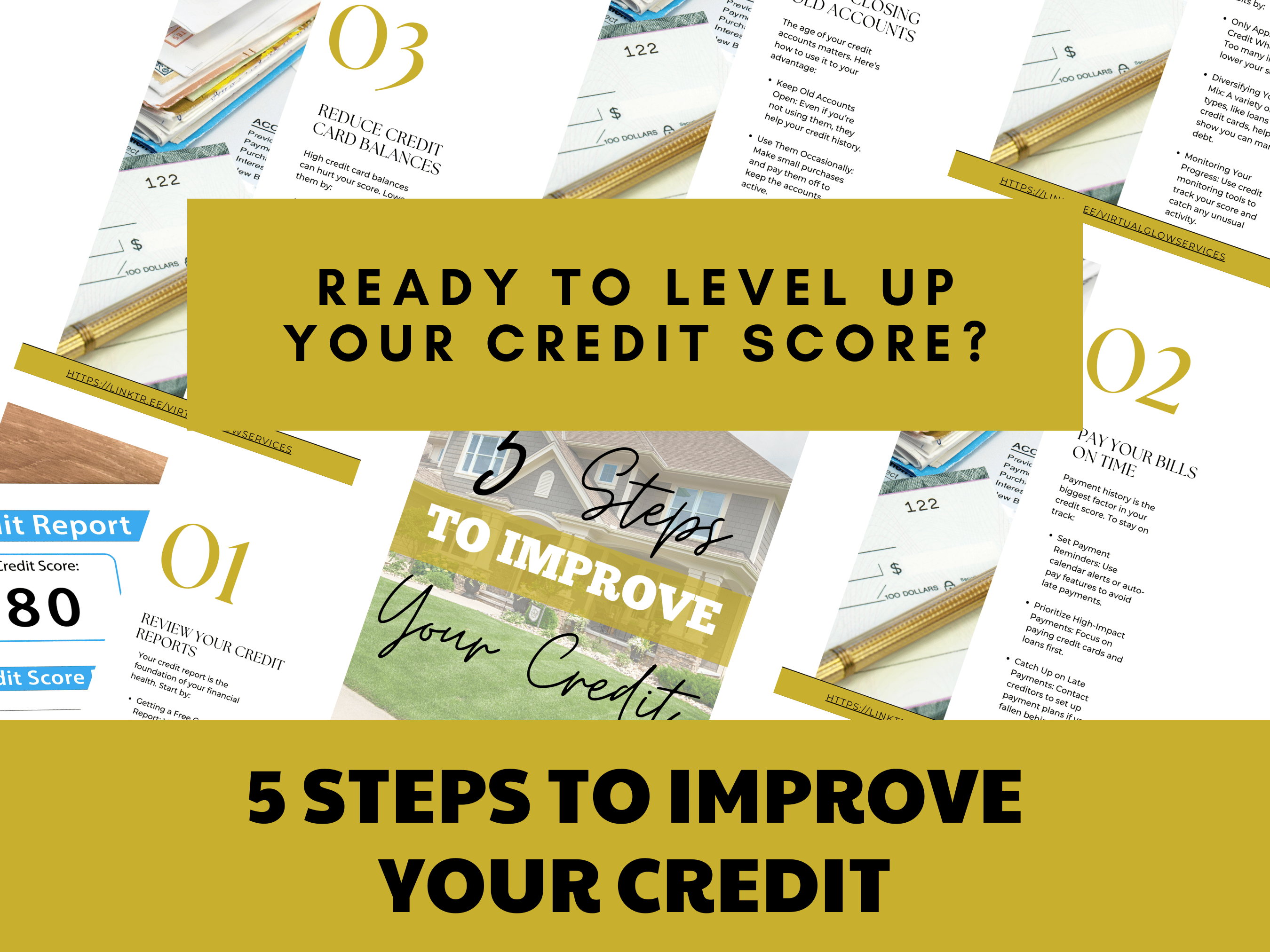 5 STEPS TO IMPROVE YOUR CREDIT - FREE GUIDE! - Payhip