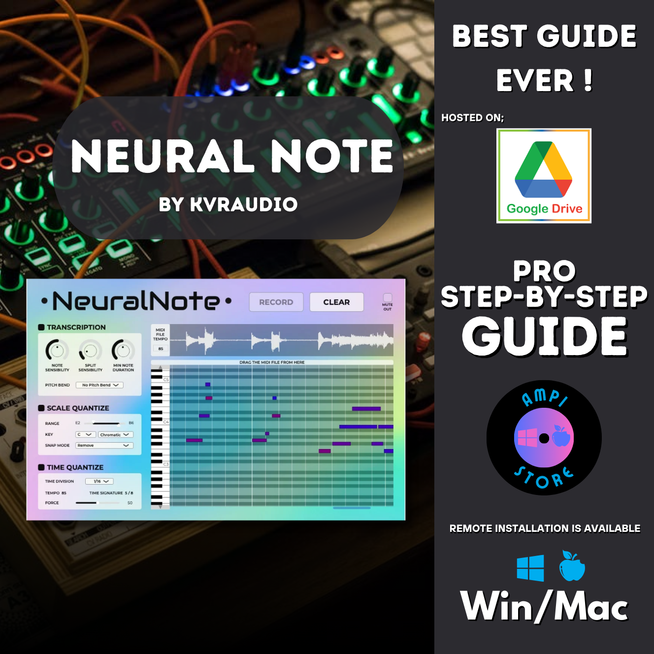 NeuralNote plugin | Dr Audio[win mac]: How to get and Use - Payhip