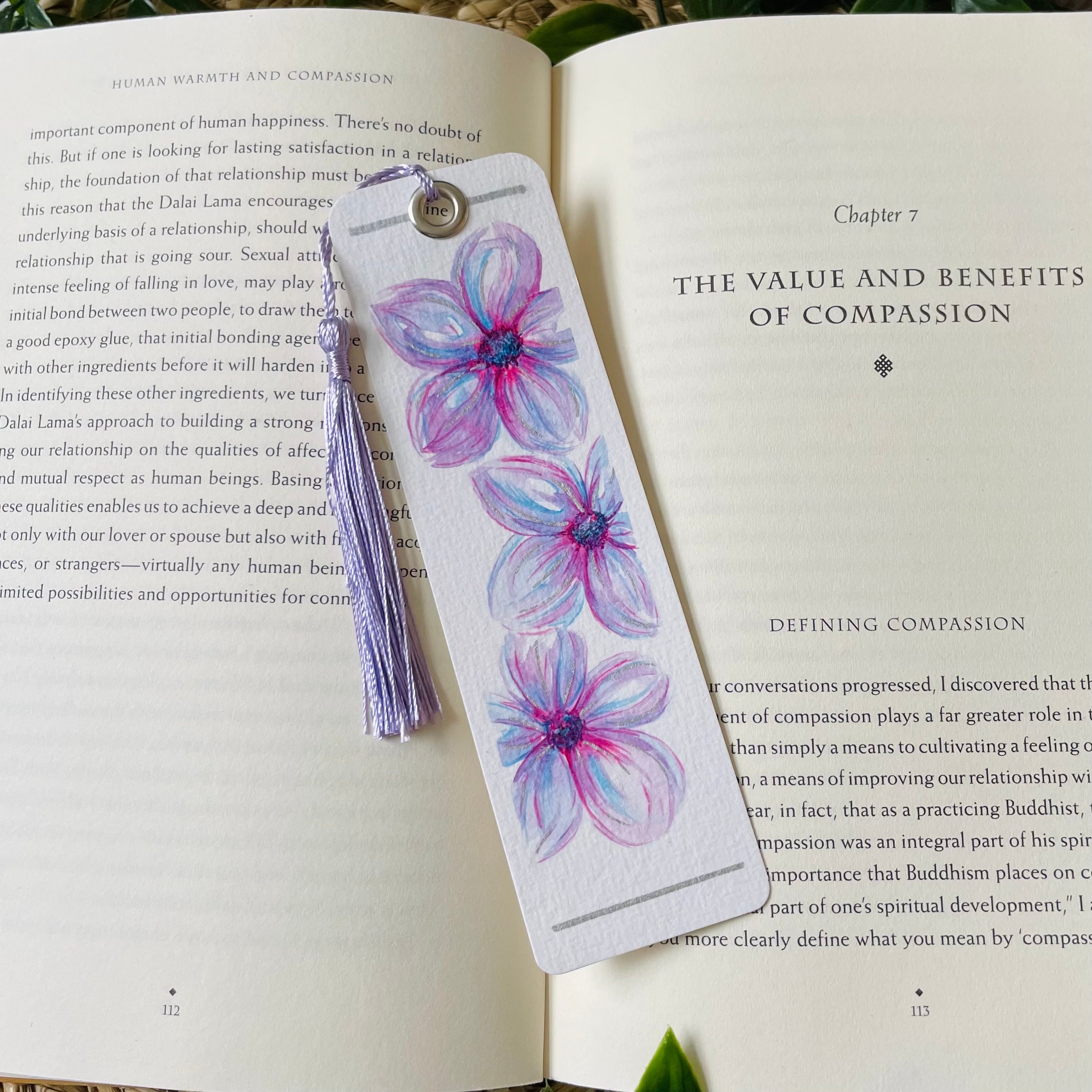 Bookmark - Purple Hibiscus - Payhip