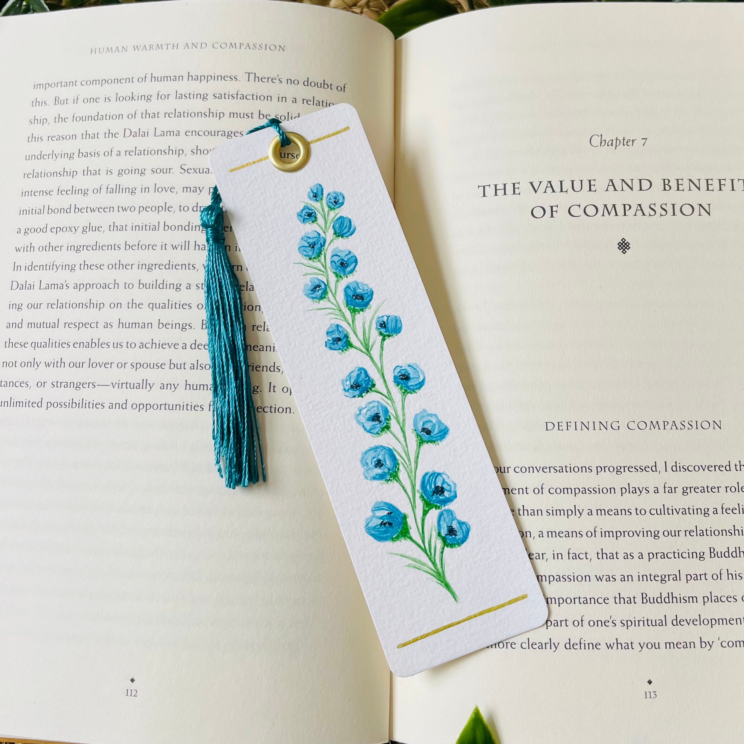 Bookmark - Blue Vine - Payhip