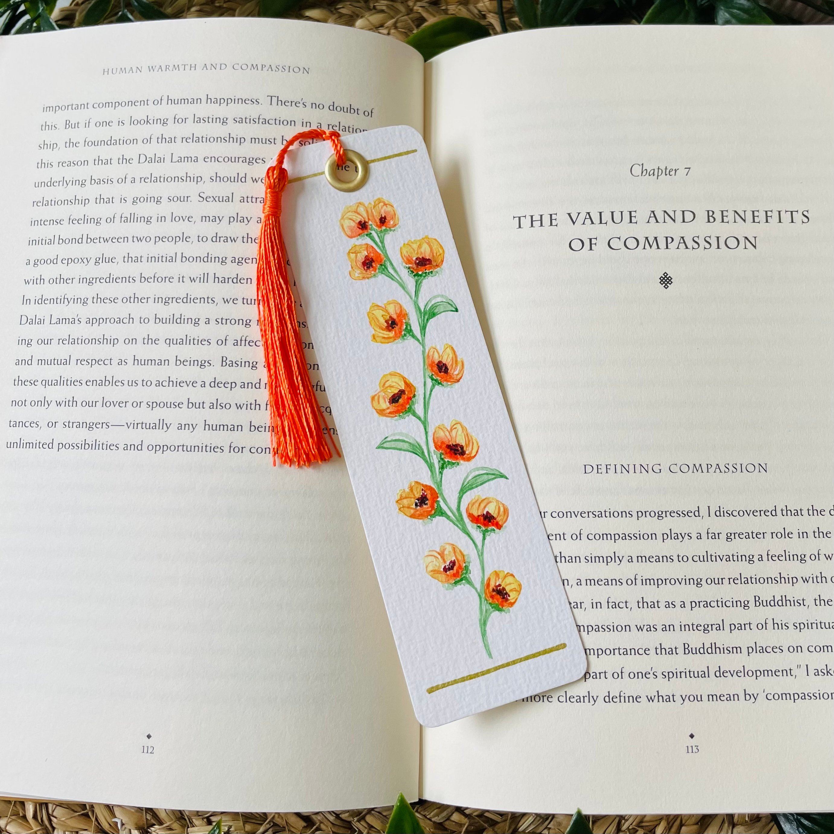 Bookmark - Orange Vine - Payhip
