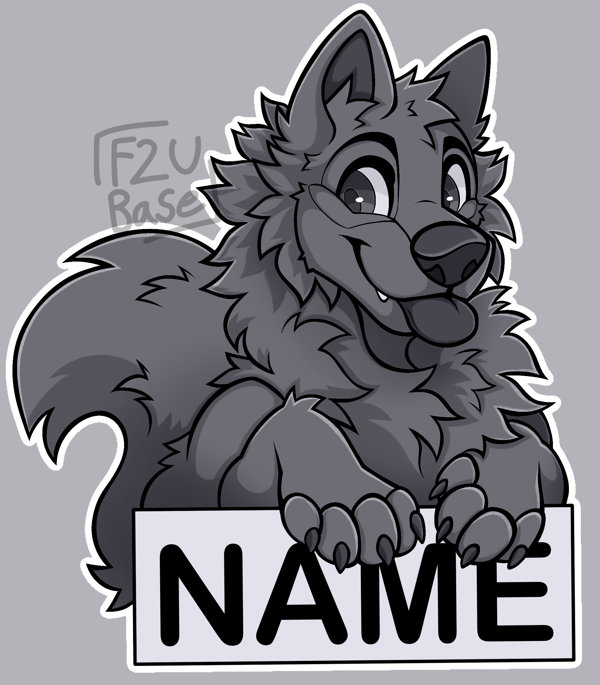 F2U CANINE BADGE BASE - Payhip