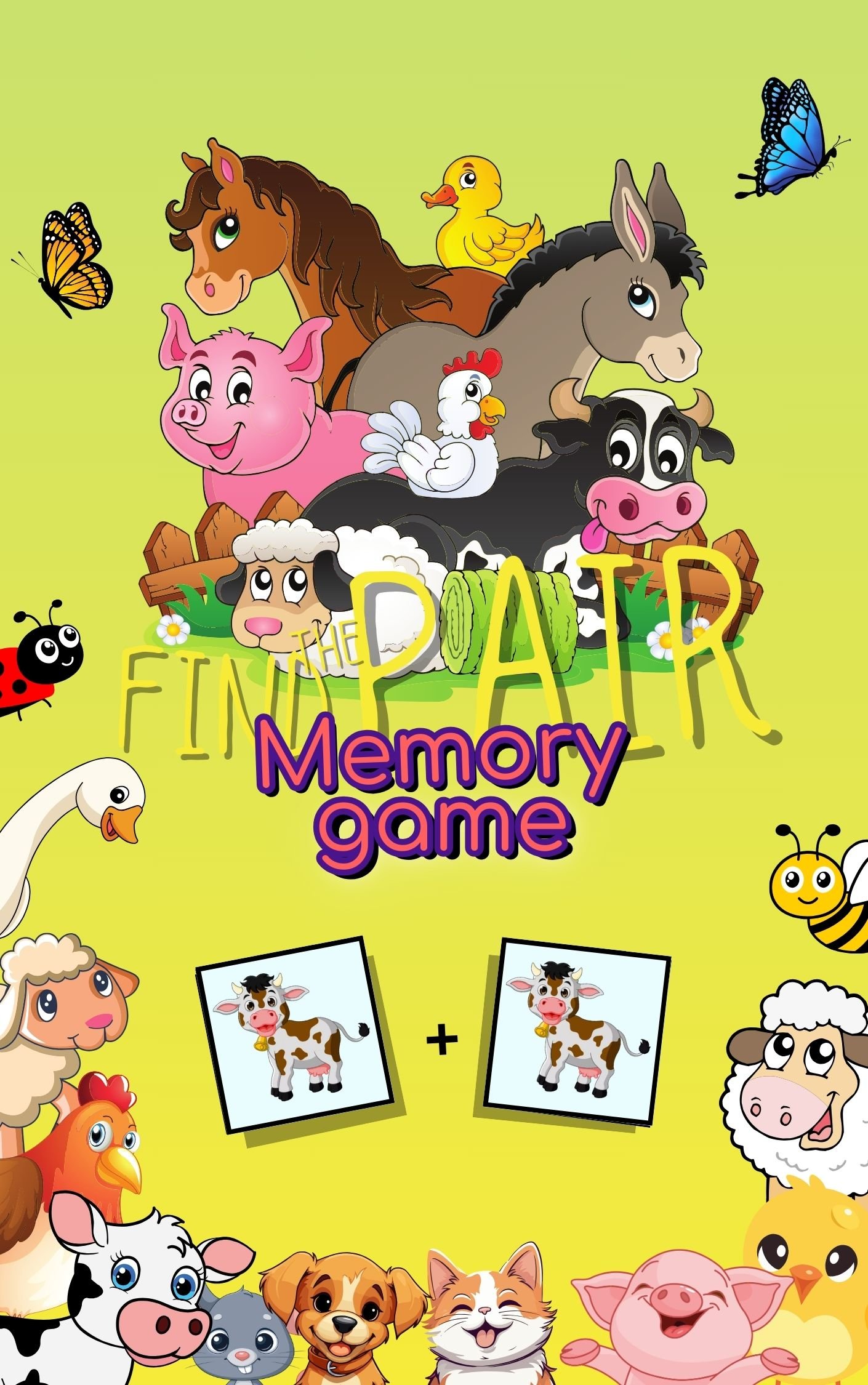 Memory Game - FARM ANIMALS EDITION - Payhip