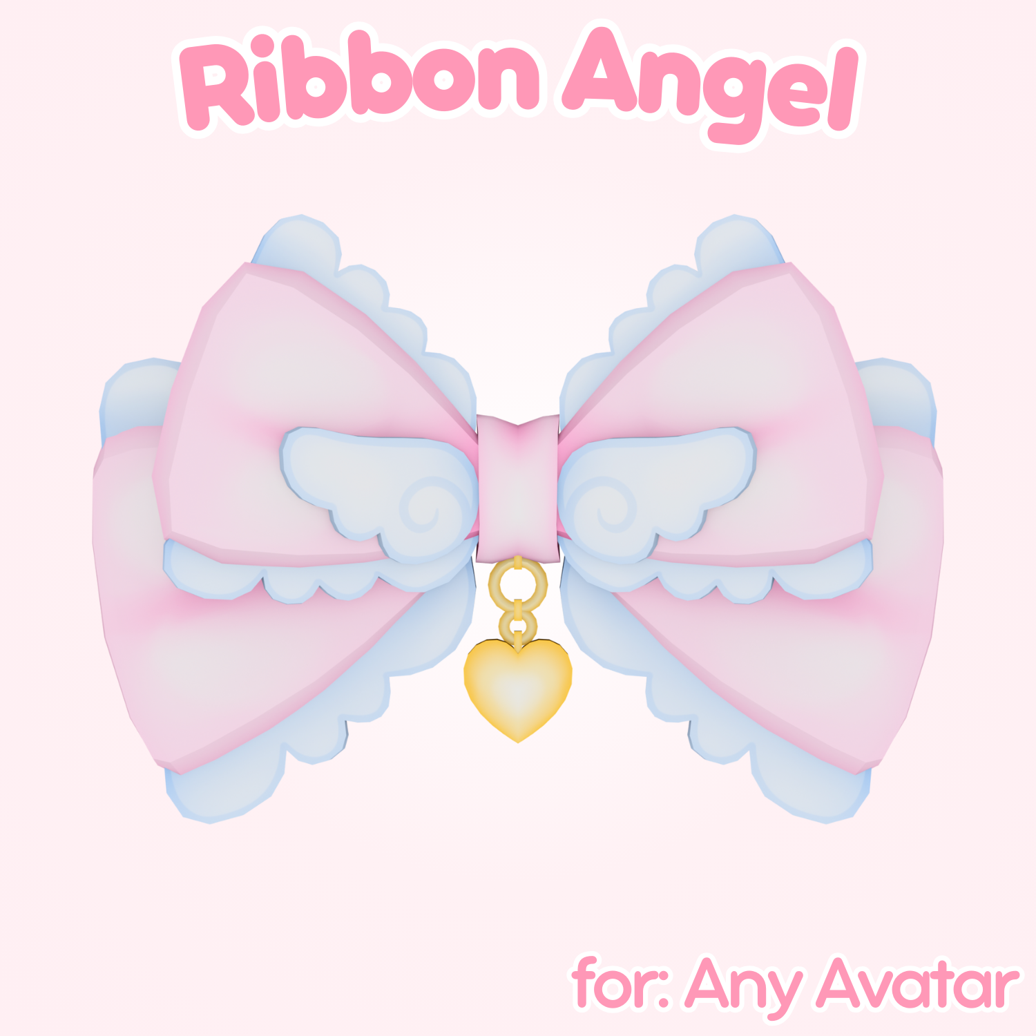 Ribbon (n°2) Angel - VRChat Asset - Payhip
