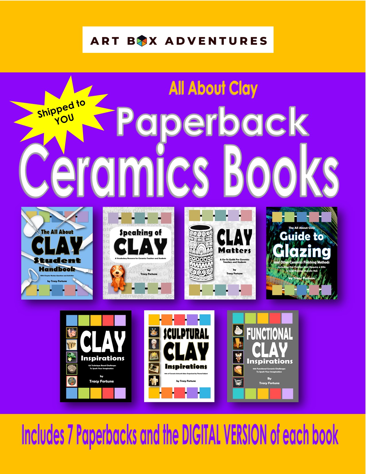 Set of 7 Clay Paperback Books - SHIPPED TO YOU plus digital versions ...