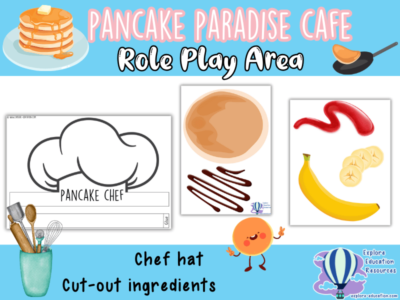 Pancake Paradise Cafe - Role Play Area for EYFS and KS1