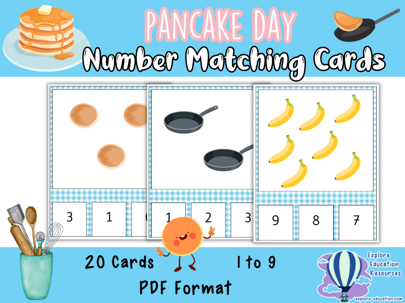 Create Your Own Pancake Maths Activity - Tuff Tray - Counting EYFS