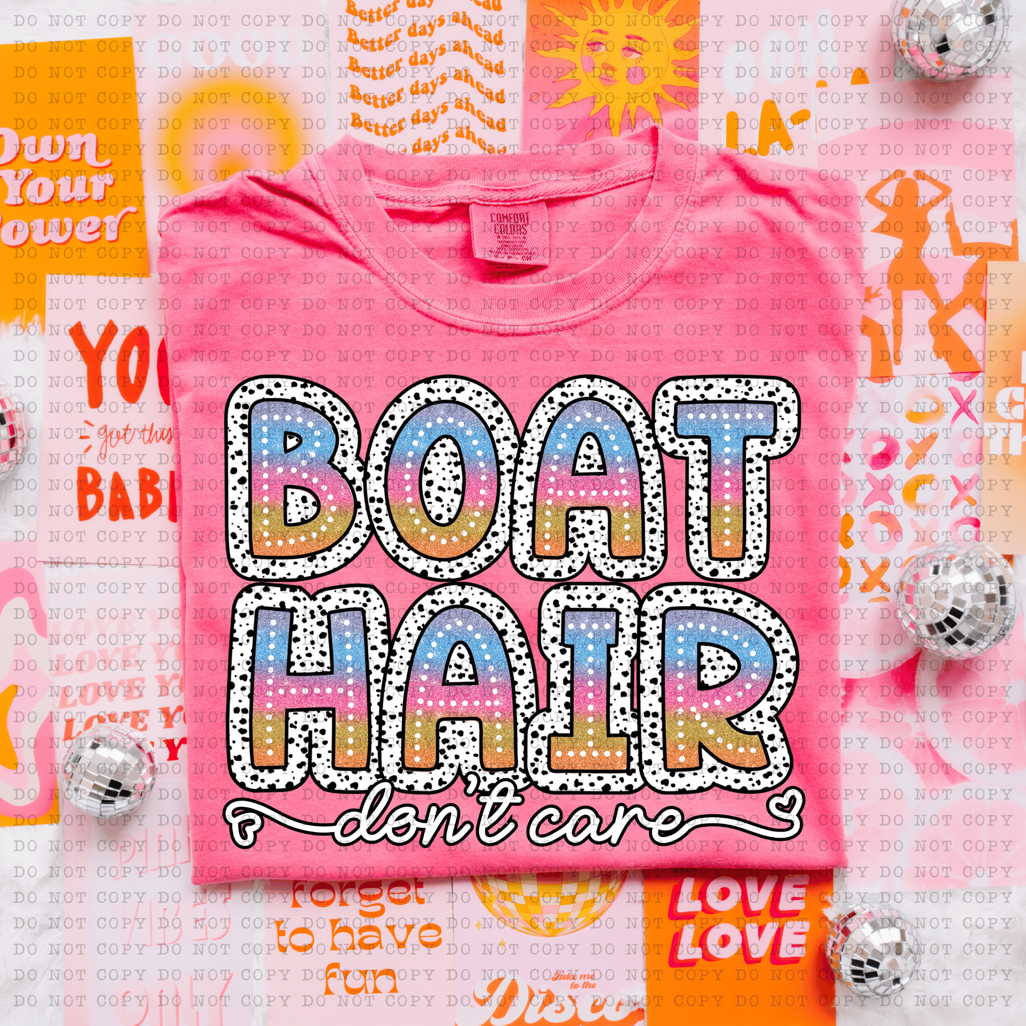 BOAT HAIR TIE DYE DOTTIE PNG DIGITAL DOWNLOAD