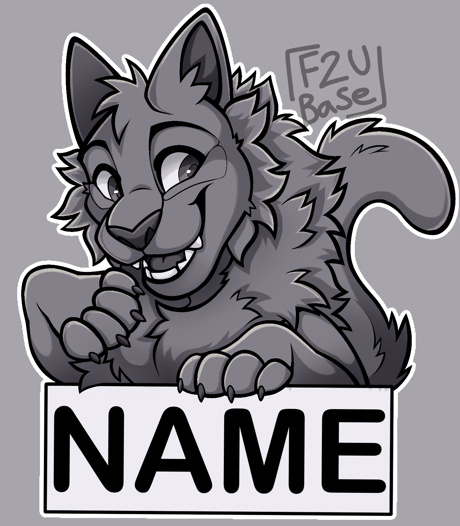 F2U FELINE BADGE BASE - Payhip