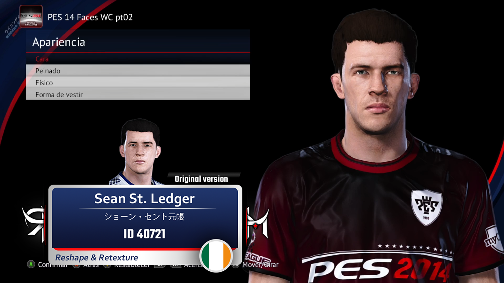Sean St. Ledger • PES 2014 WC Faces - Payhip
