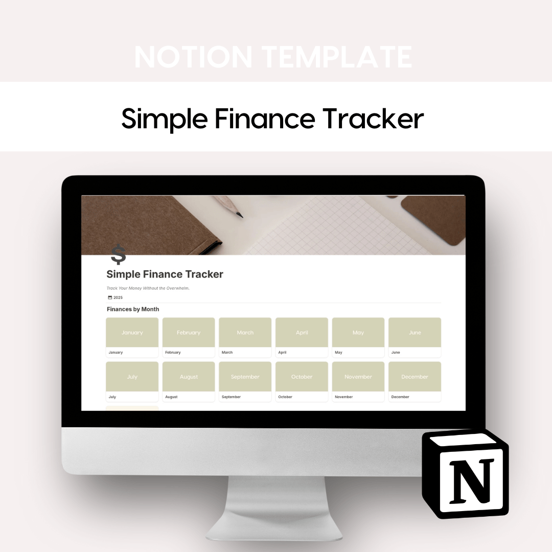 Simple Finance Tracker Notion Template