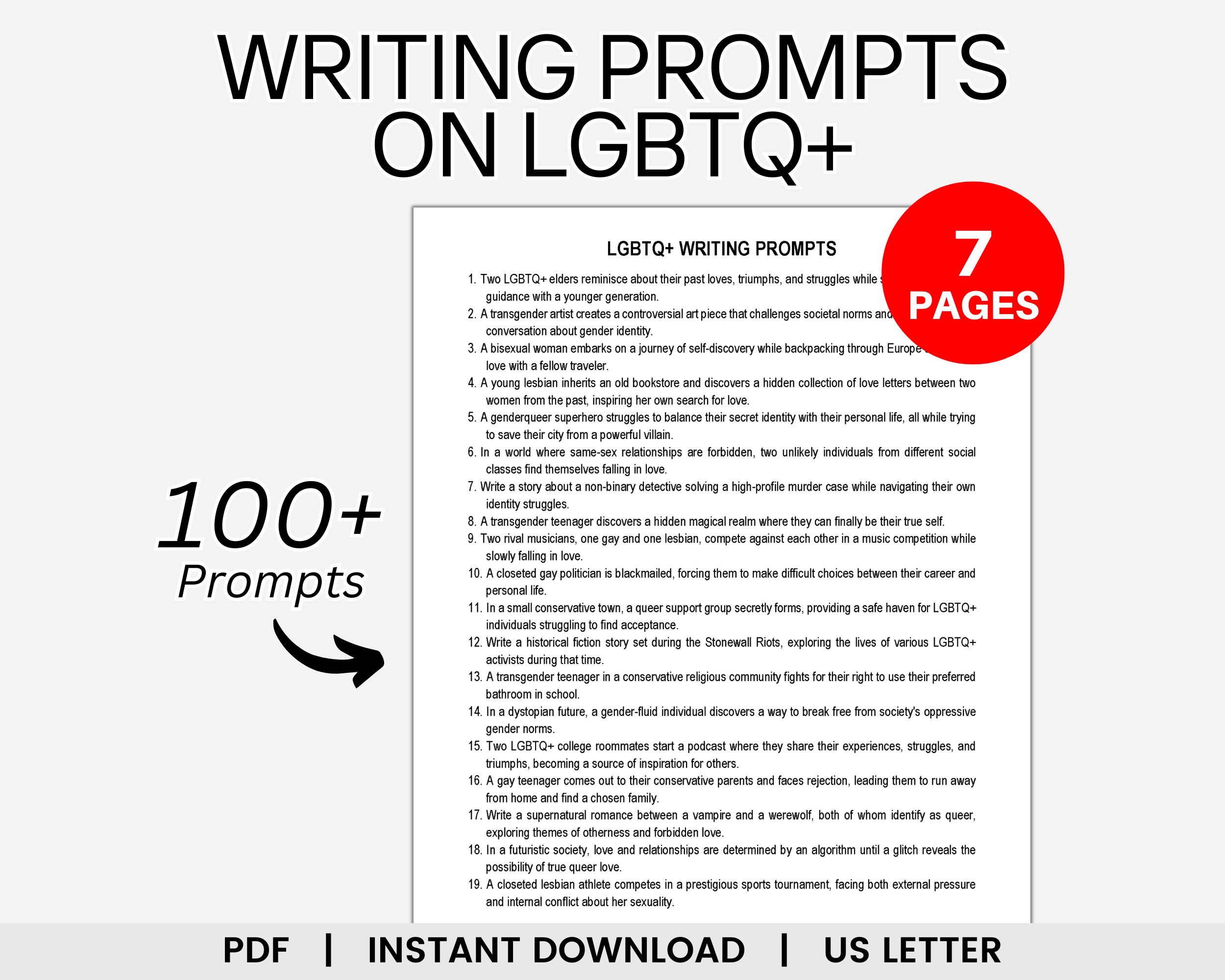 LGBTQ Writing Prompts, LGBTQ Stories, Gender Exploration, Self ...