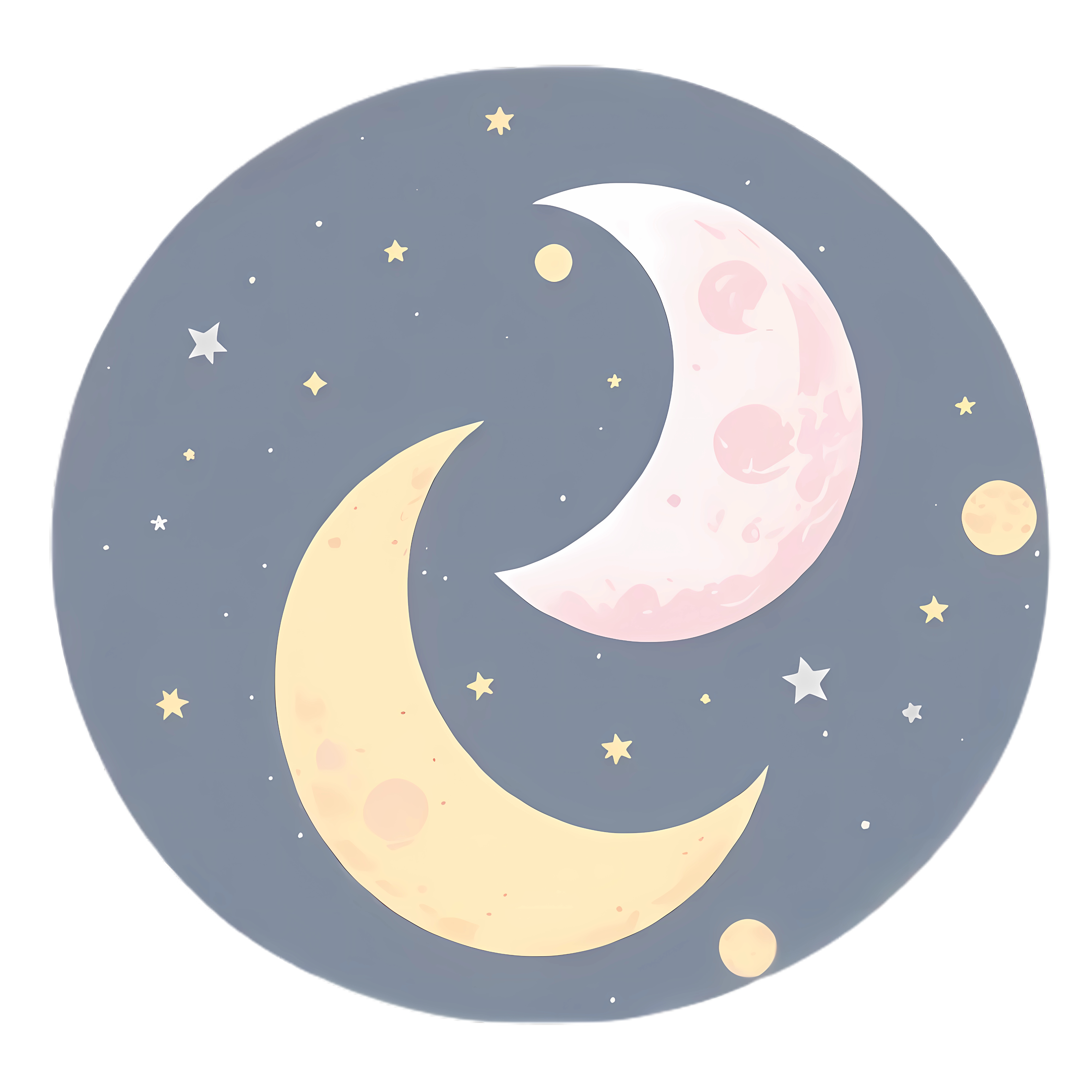 Free Cute Moon Ramadan PNG and JPG - Payhip