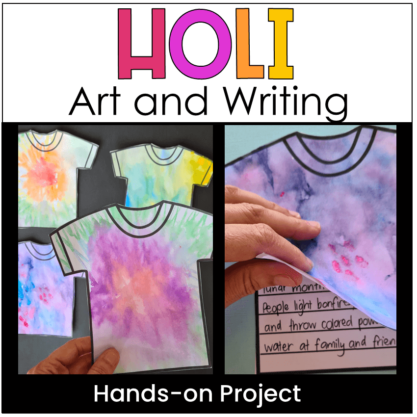 Holi Art Writing Craft Project Hindu Celebrations Activity Bulletin Board