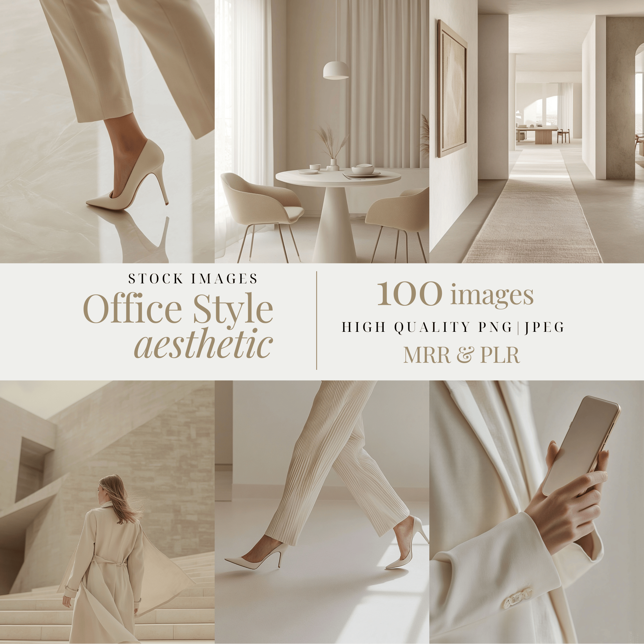 MRR | PLR | 100 Stock Photos | Office Style Collection