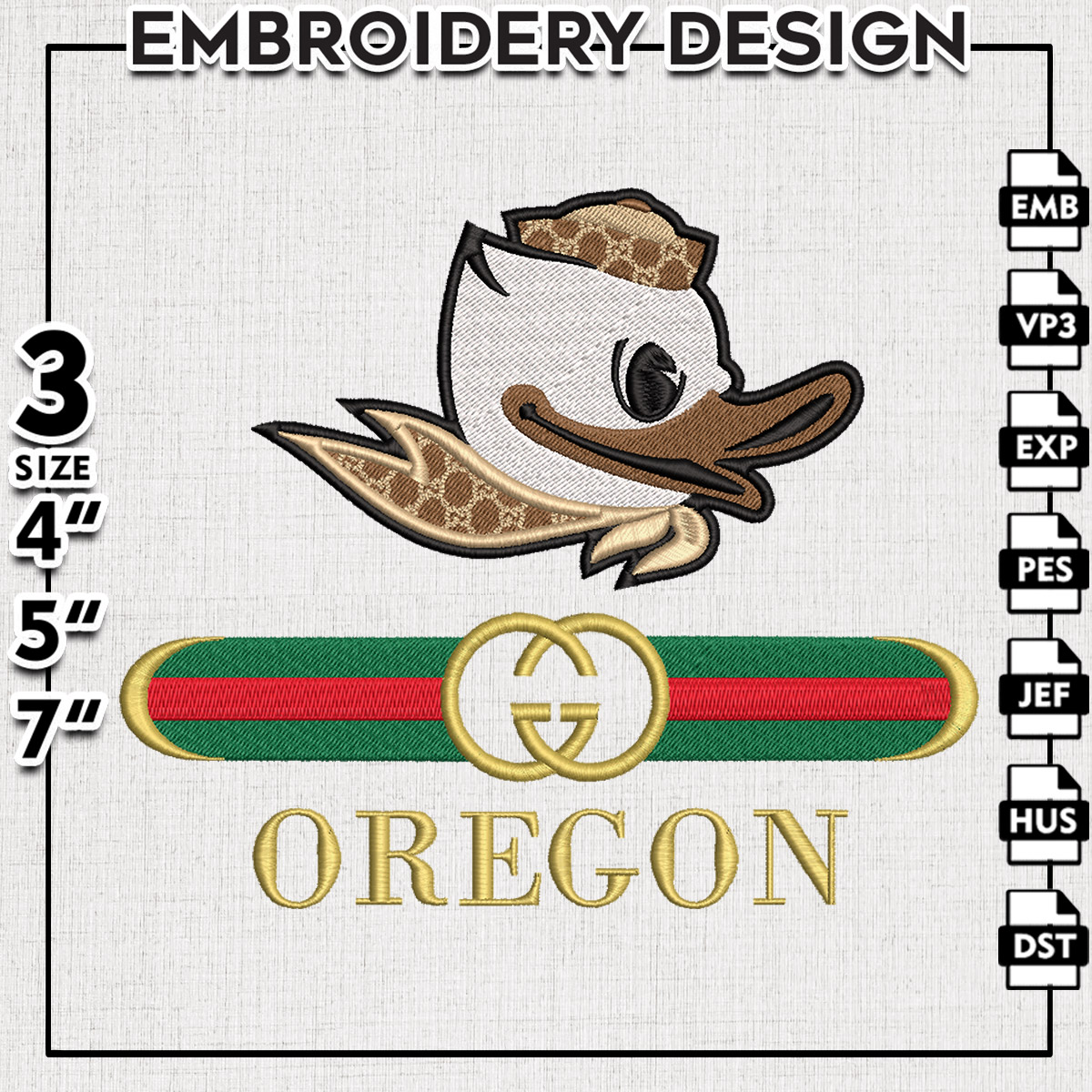 Gu.cci NCAA Oregon Ducks Embroidery Designs, NCAA Oregon College ...