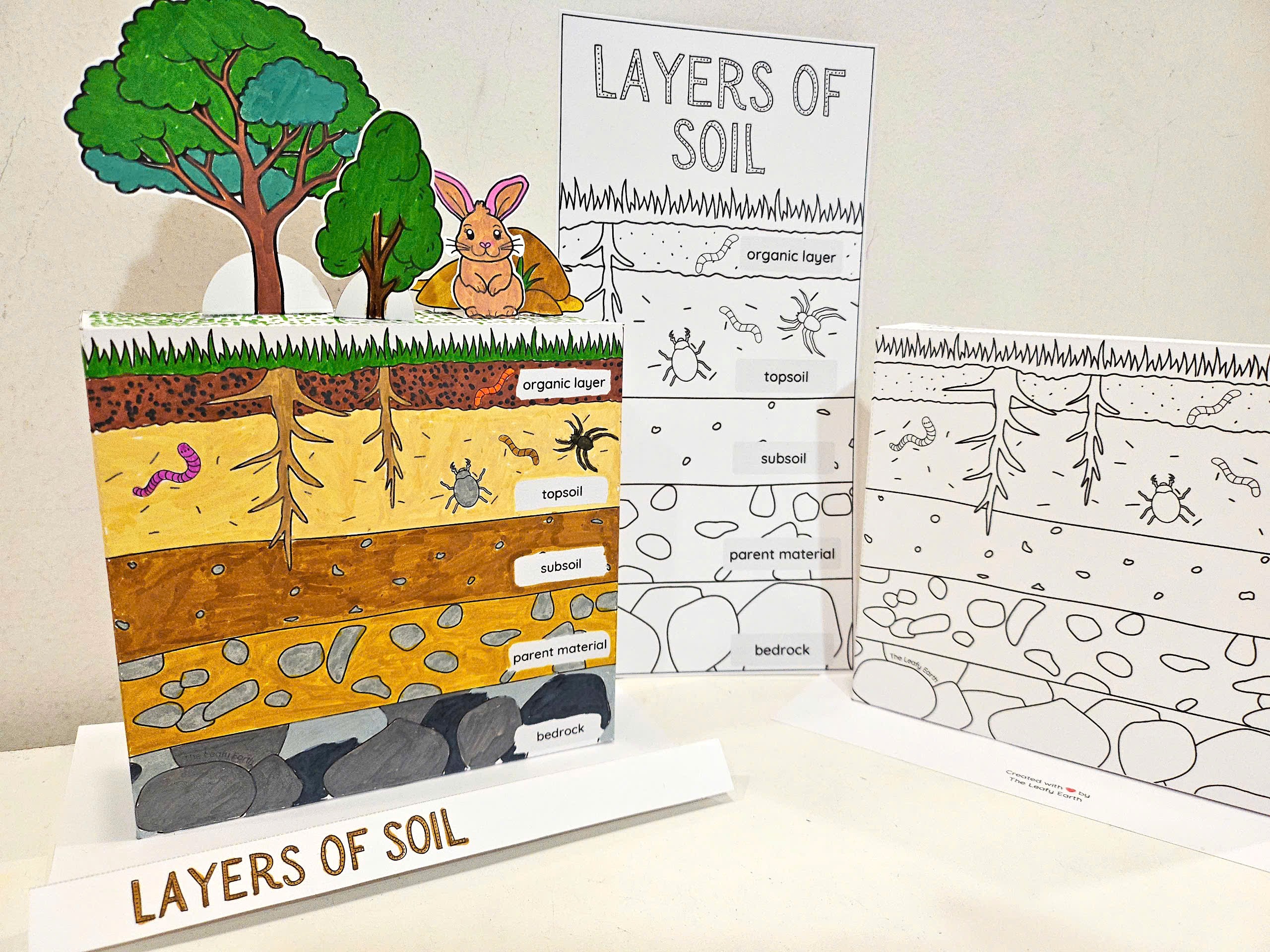 Layers of Soil Model Coloring - Payhip