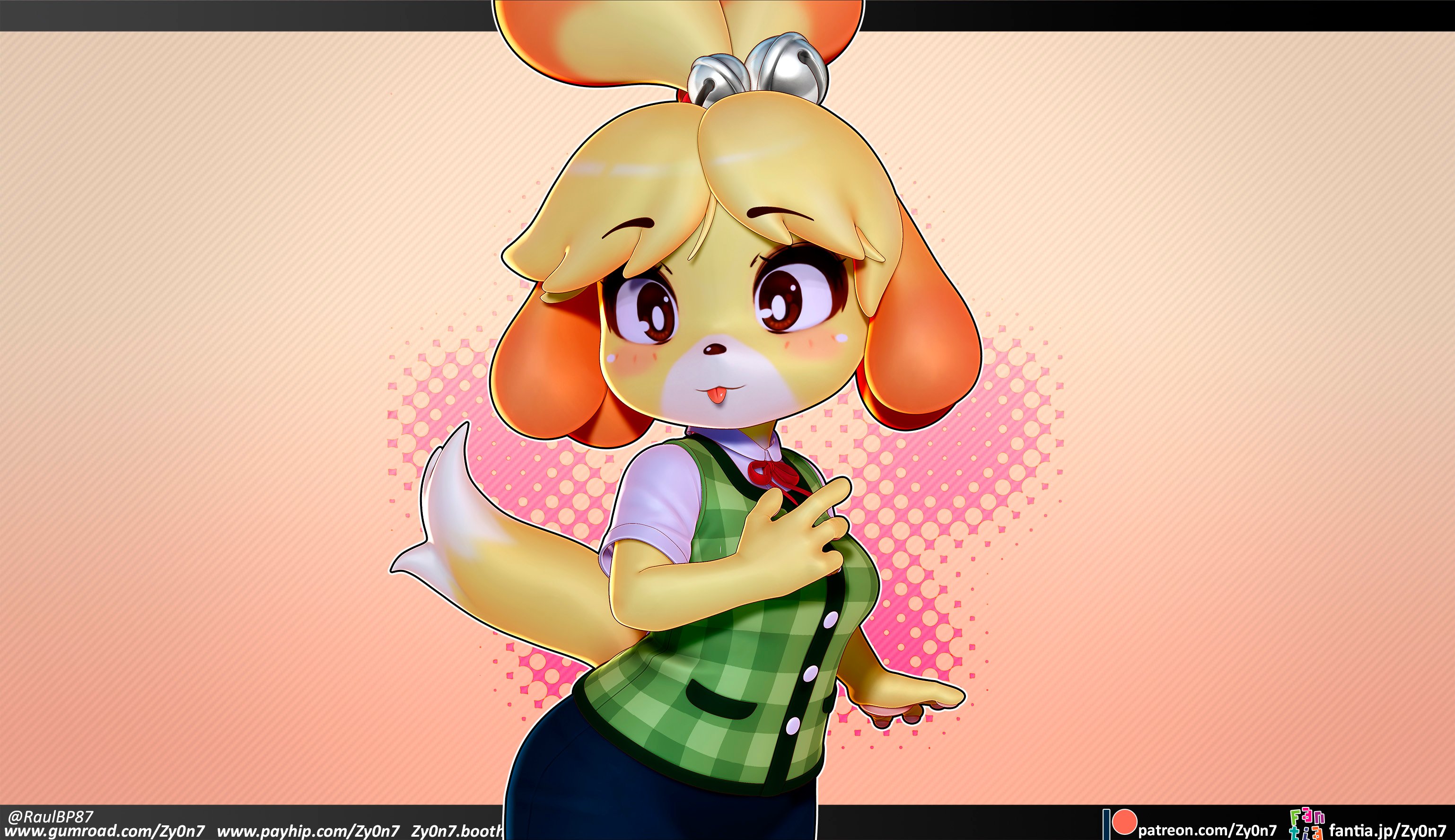 Isabelle 3d print & 3d model set (vrc, stl, sfm, enhanced blend) - Payhip