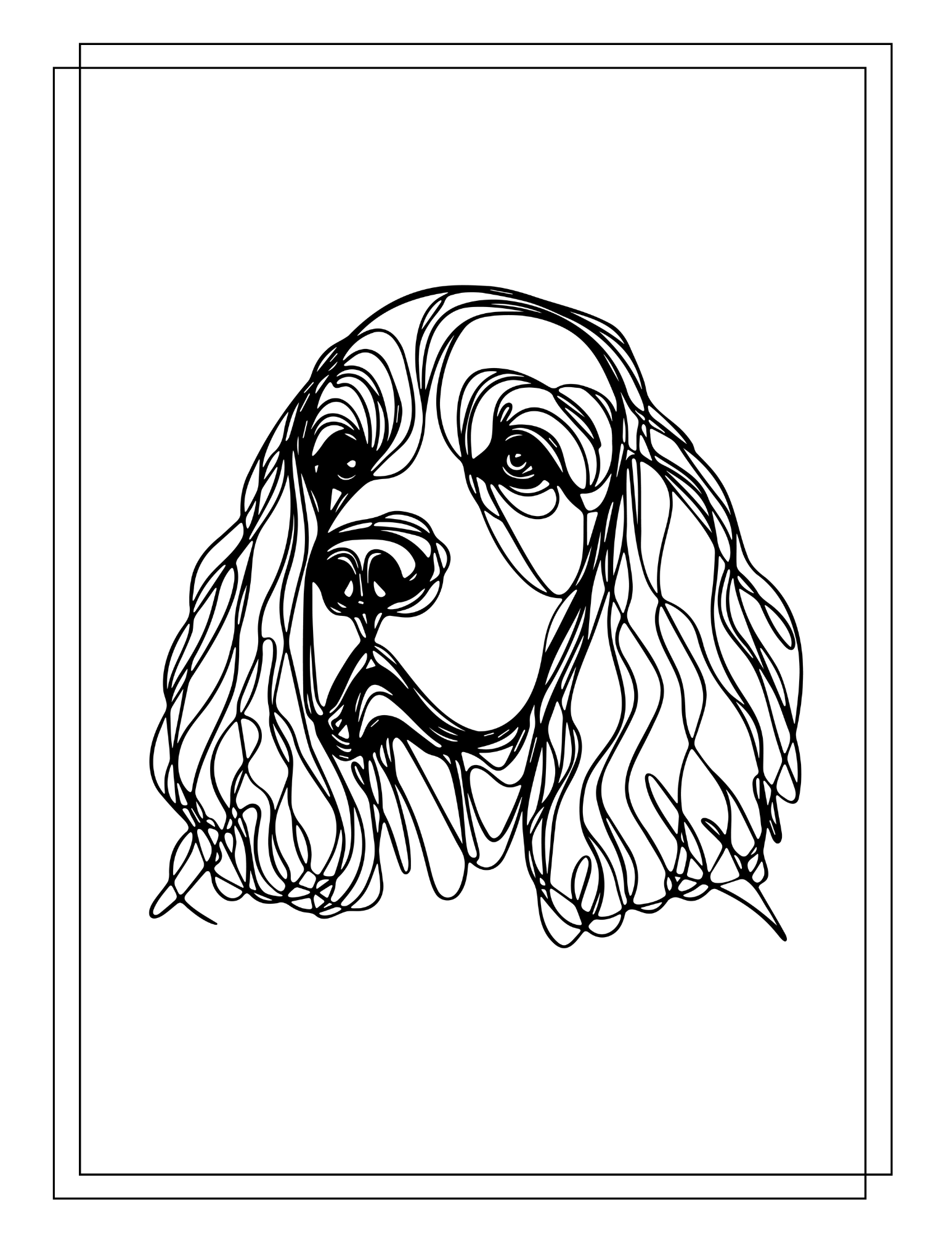 ENGLISH COCKER SPANIEL Printable Notecard .6 - Payhip