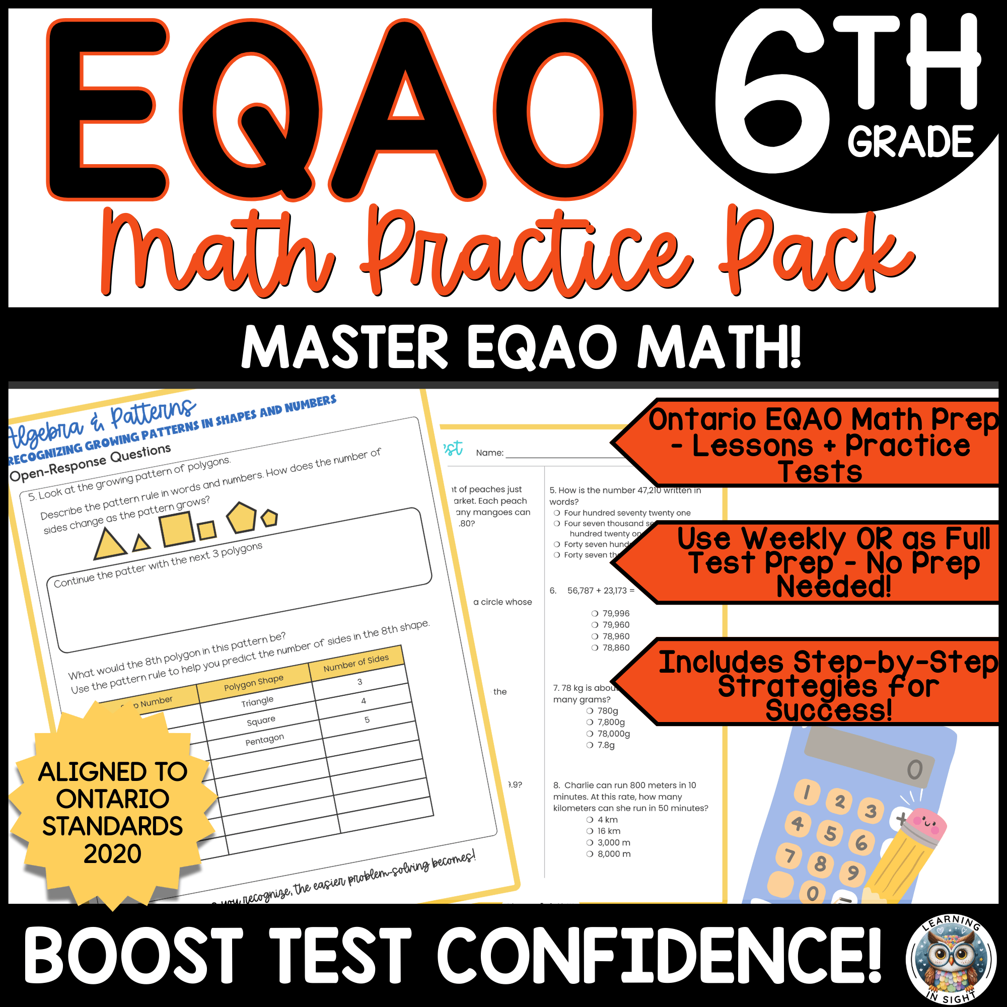 Grade 6 EQAO Math Prep | Practice Tests & Strategies | Ontario-Aligned ...