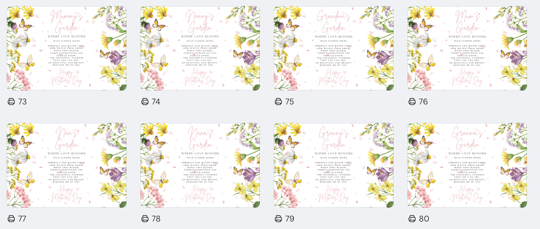 DIGITAL - Mother's Day Seed Packets - Payhip