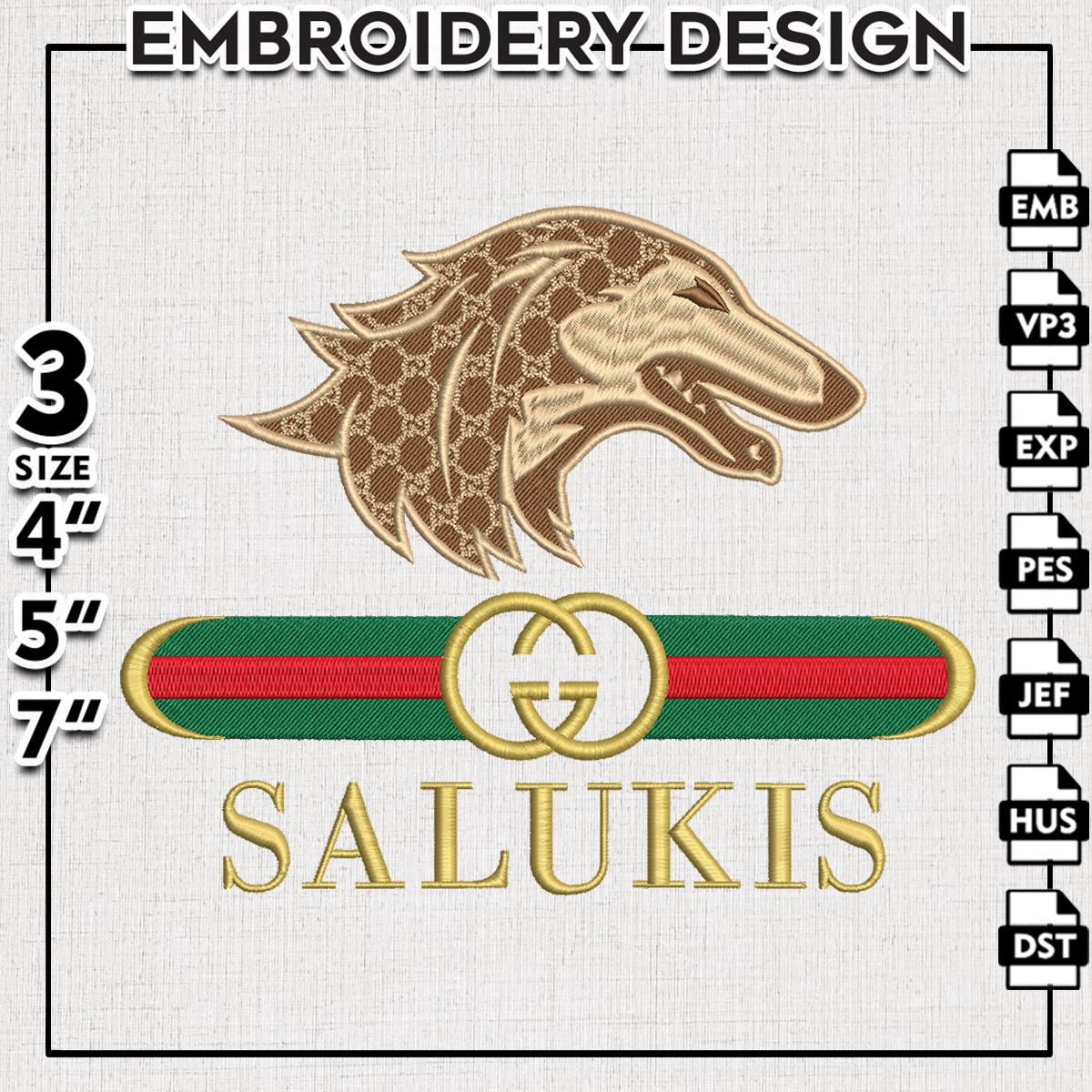 Gu.cci NCAA Southern Illinois Salukis Embroidery Designs, NCAA Southern ...