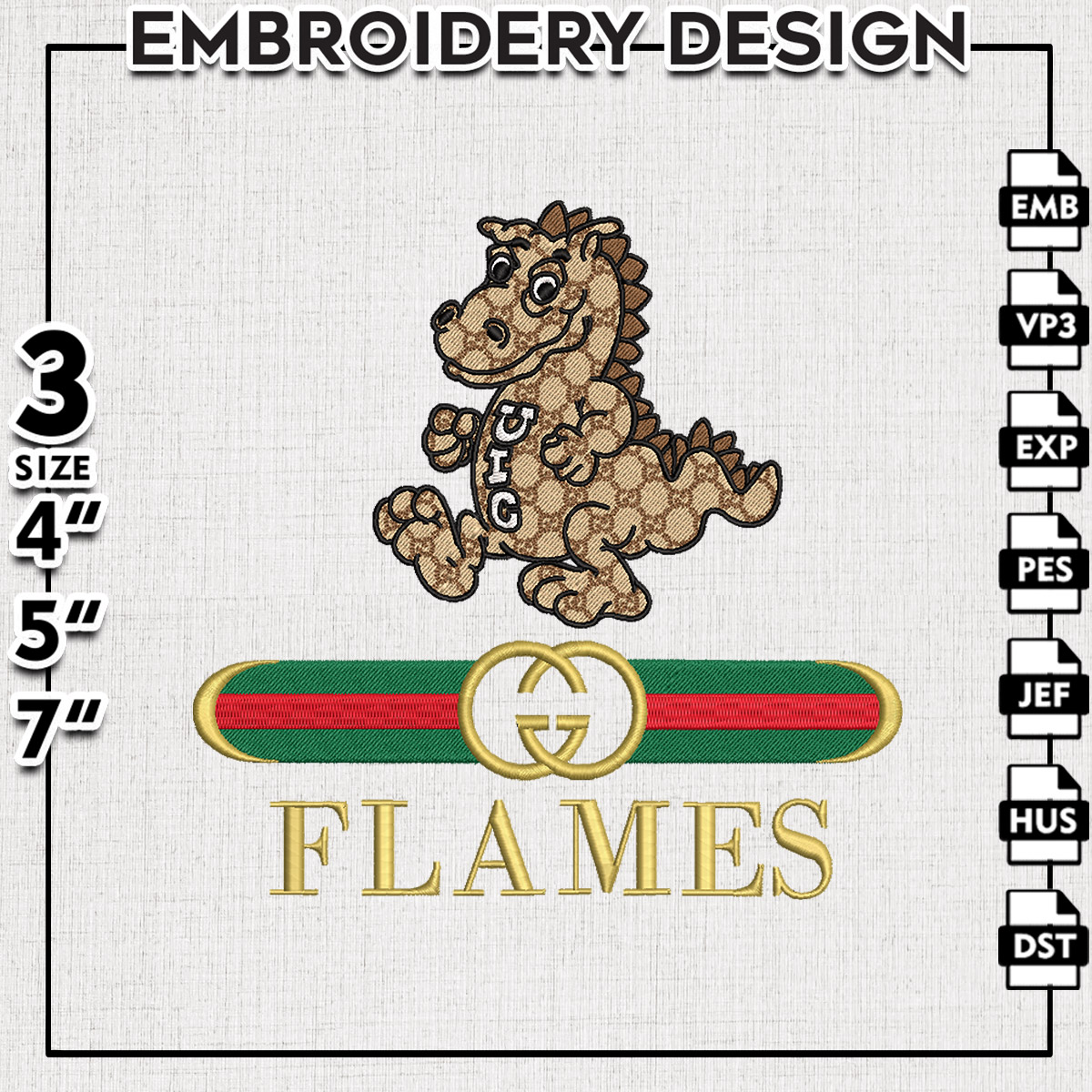 Gu.cci NCAA UIC Flame Embroidery Designs, NCAA UIC College Football ...