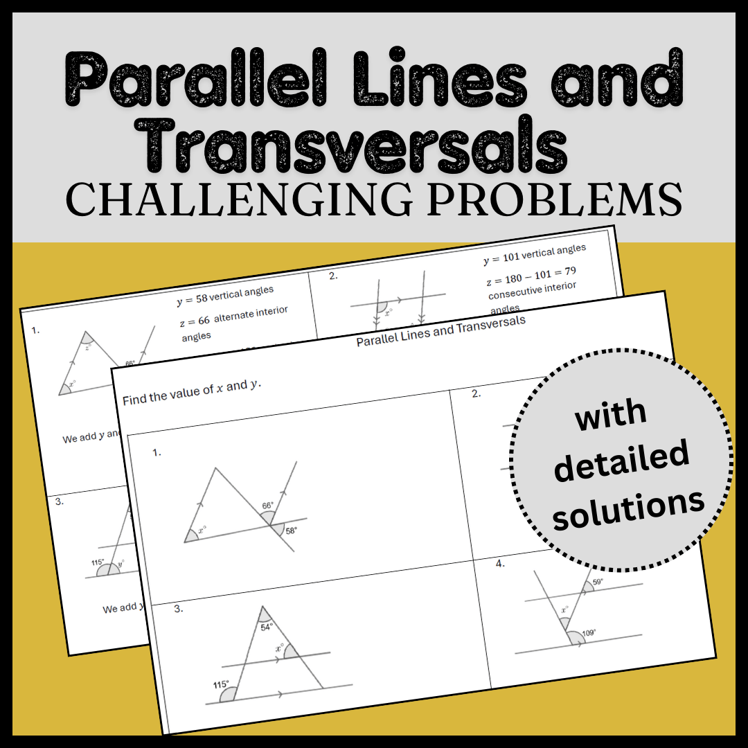 Angle Relationships, Triangle Angle Sum, Parallel Lines and ...
