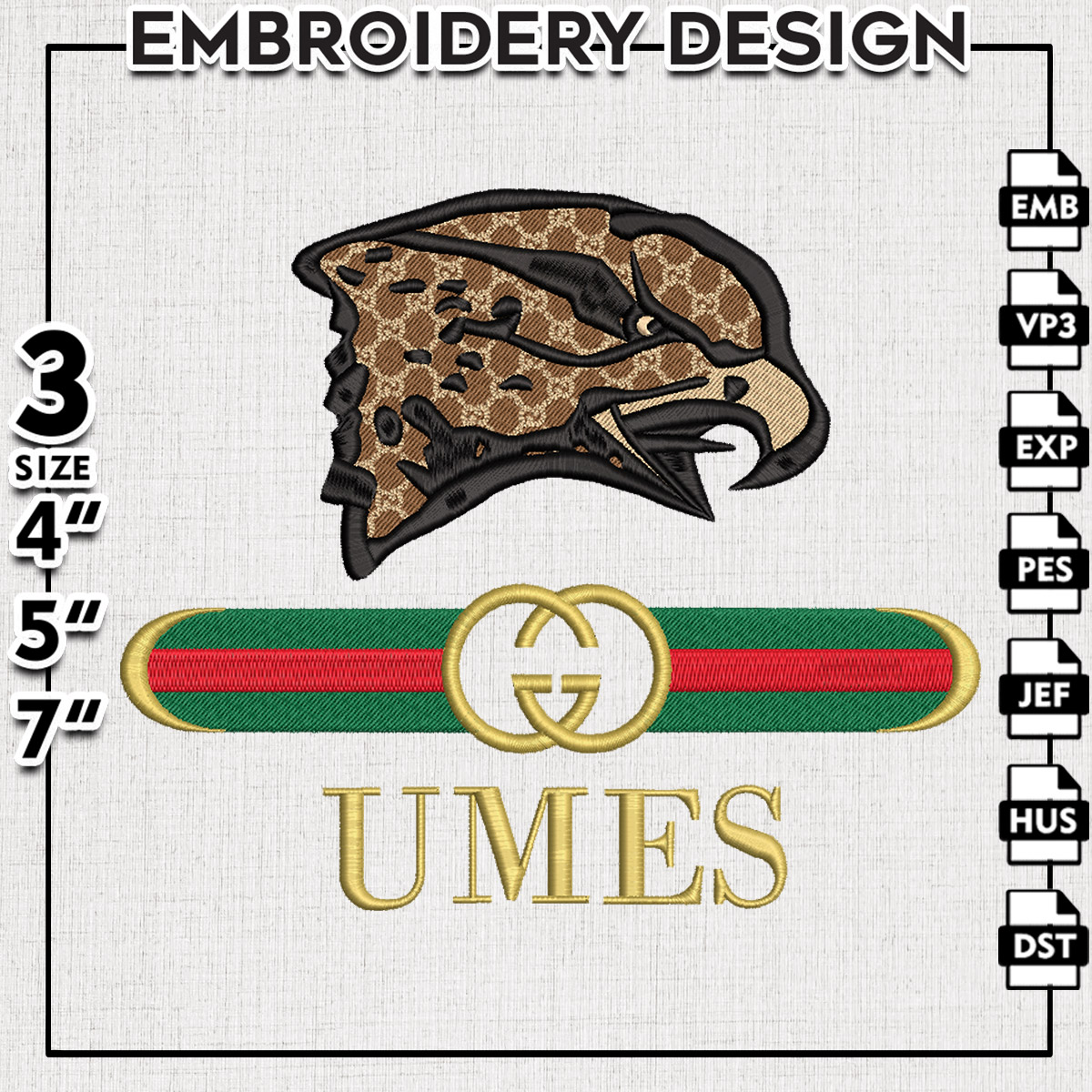 Gu.cci NCAA Maryland Eastern Shore Hawks Embroidery Designs, NCAA ...