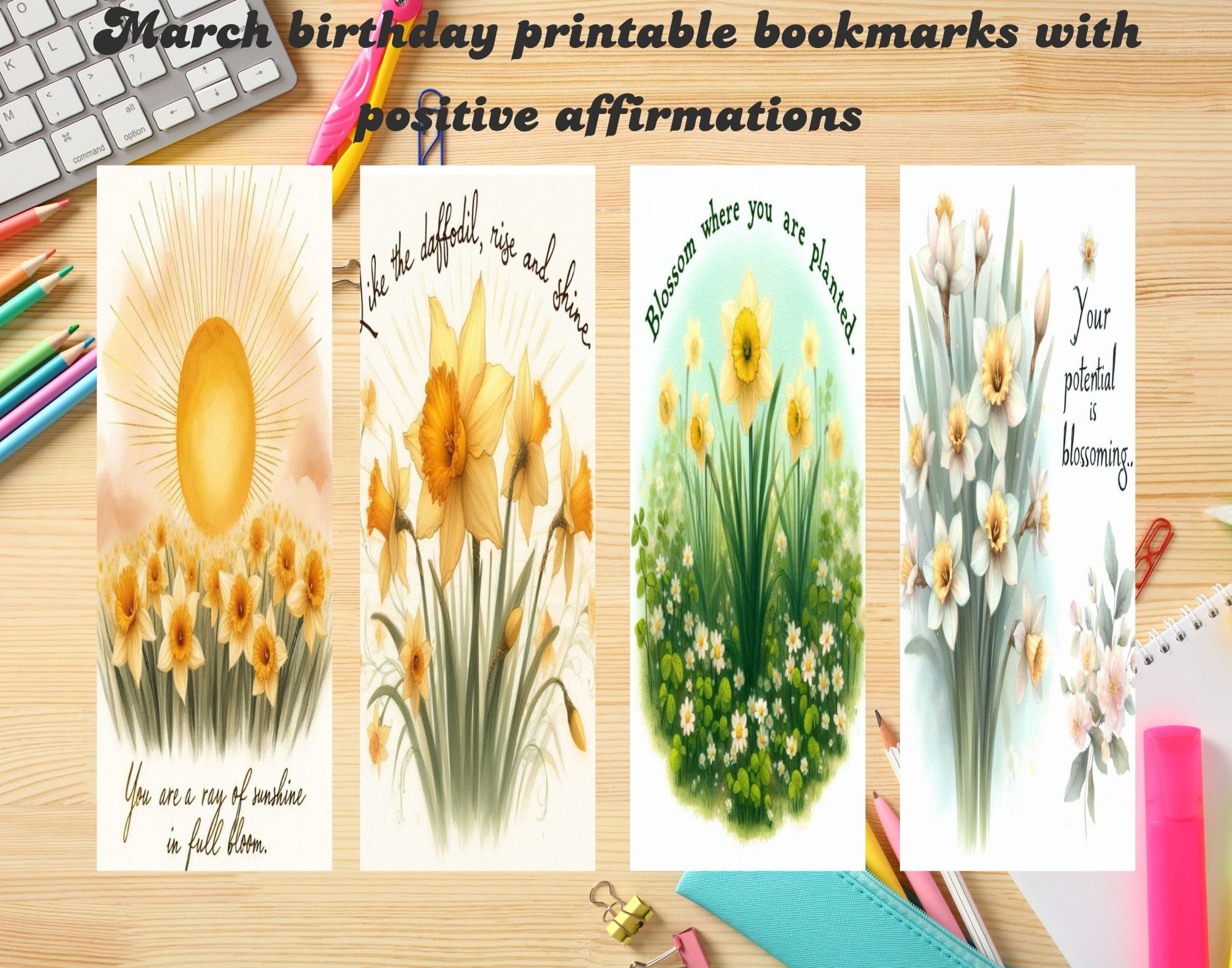 Spring blossoms, may lily of the valley affirmations printable ...